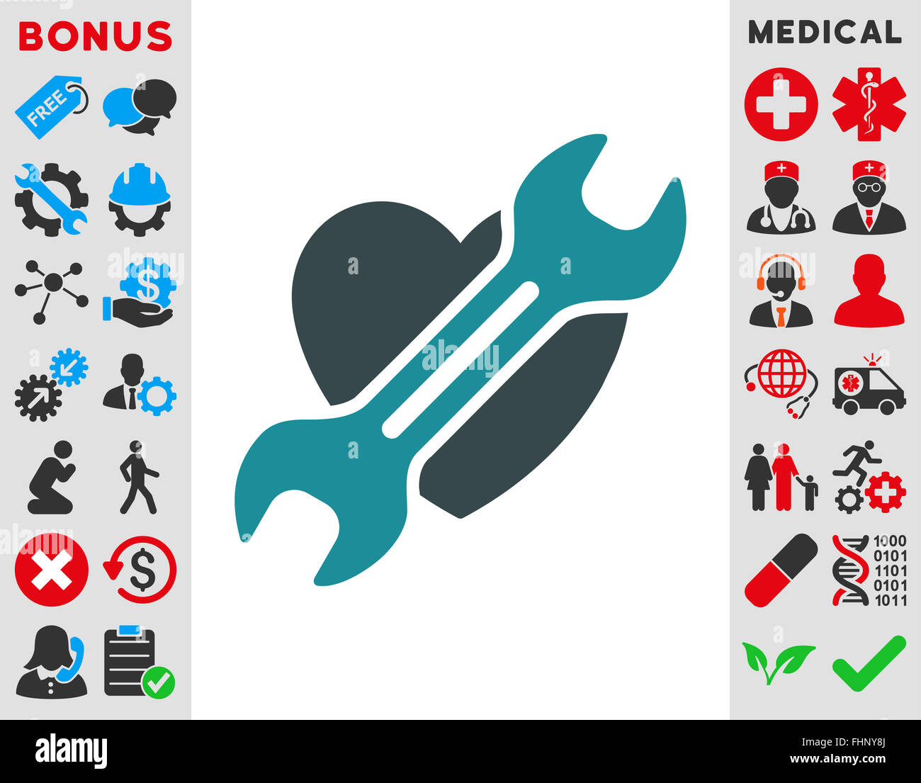 Heart Surgery Icon Stock Photo - Alamy