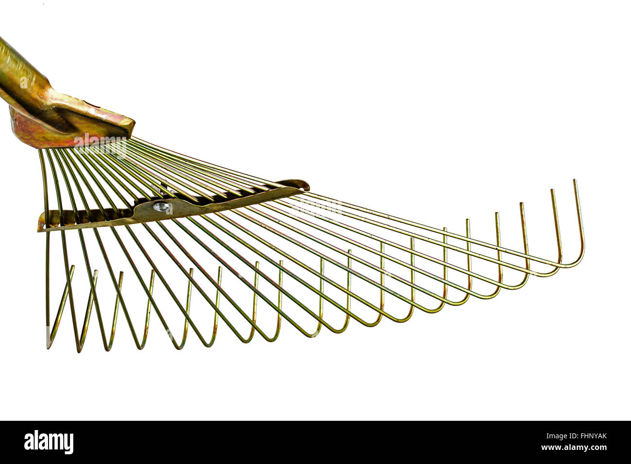 Rake isolated on white background Stock Photo - Alamy