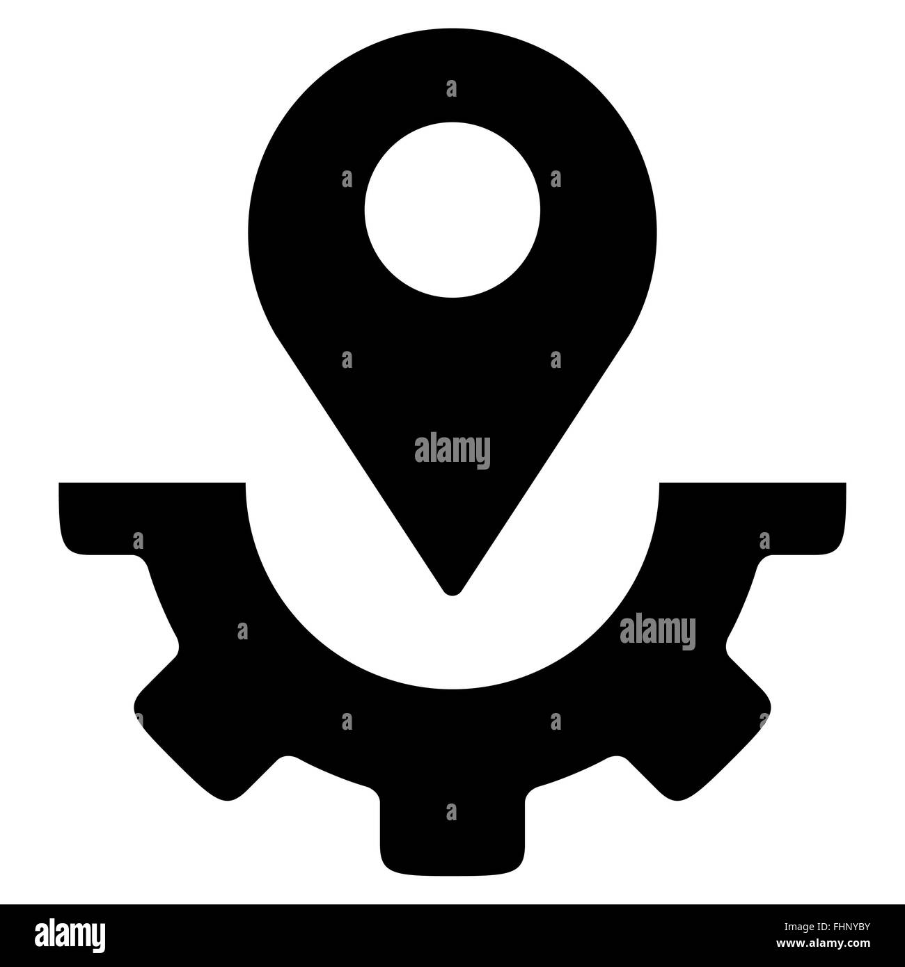 Service Map Marker Flat Icon Stock Photo - Alamy