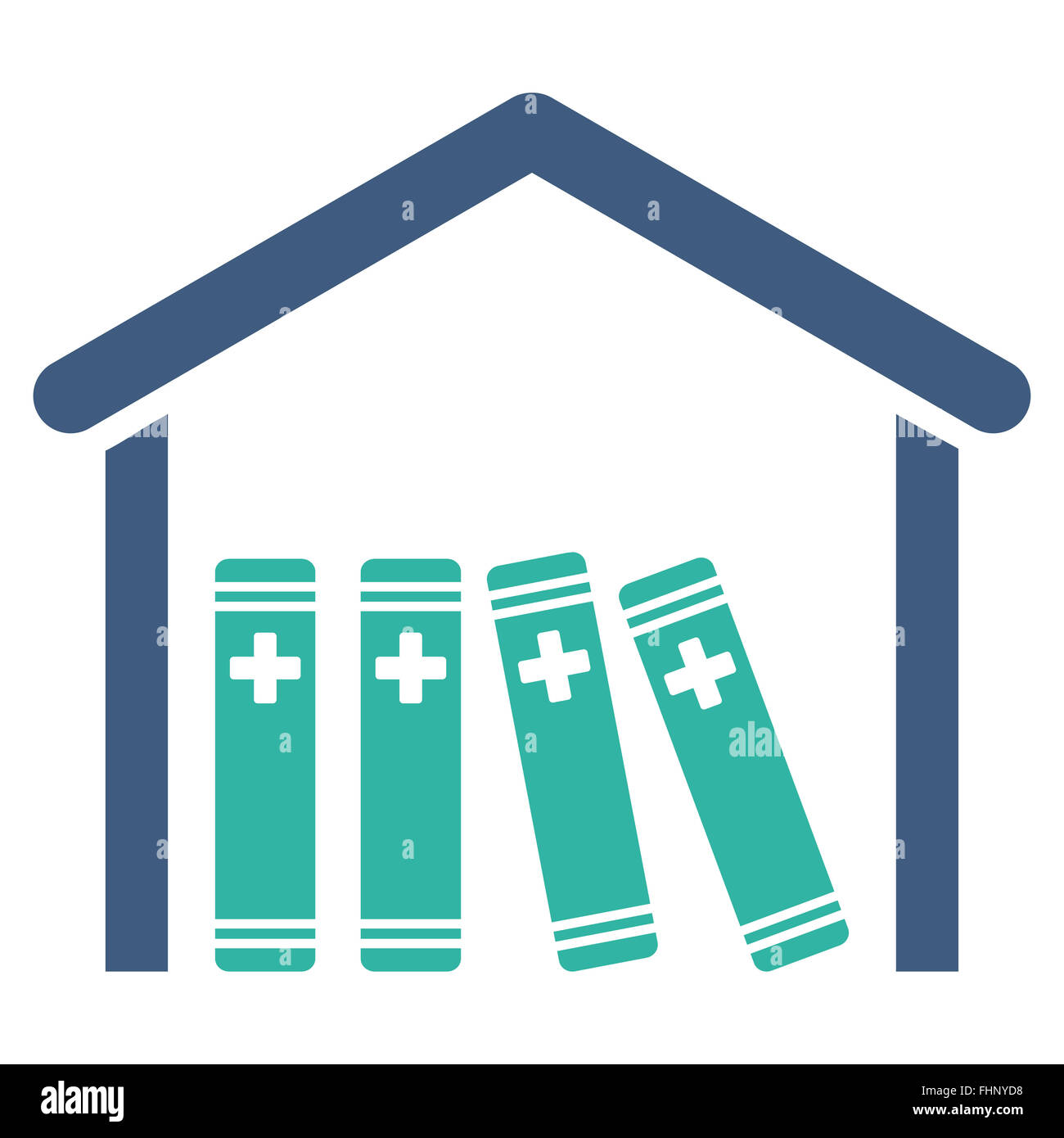 Medical Library Icon Stock Photo - Alamy