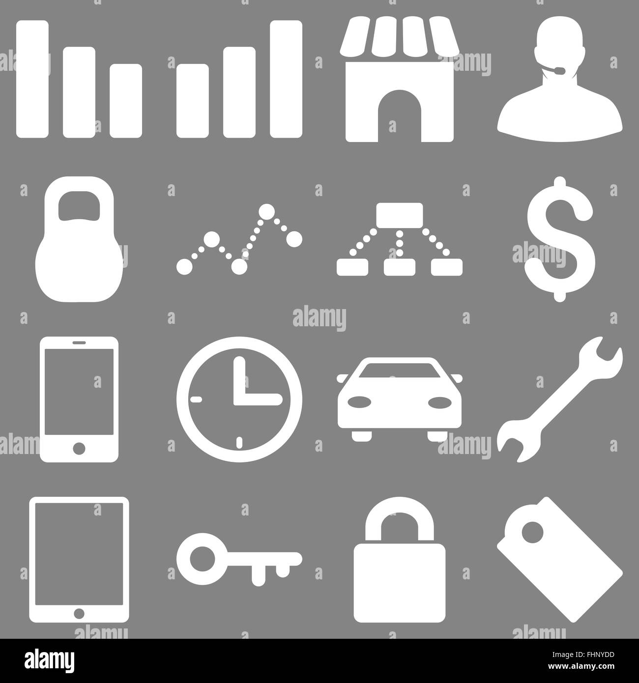 Basic business icons Black and White Stock Photos & Images - Alamy