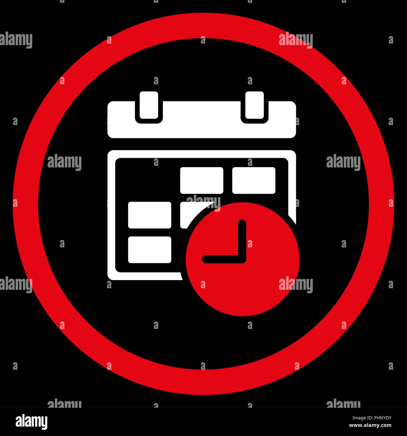Date And Time Icon Stock Photo - Alamy