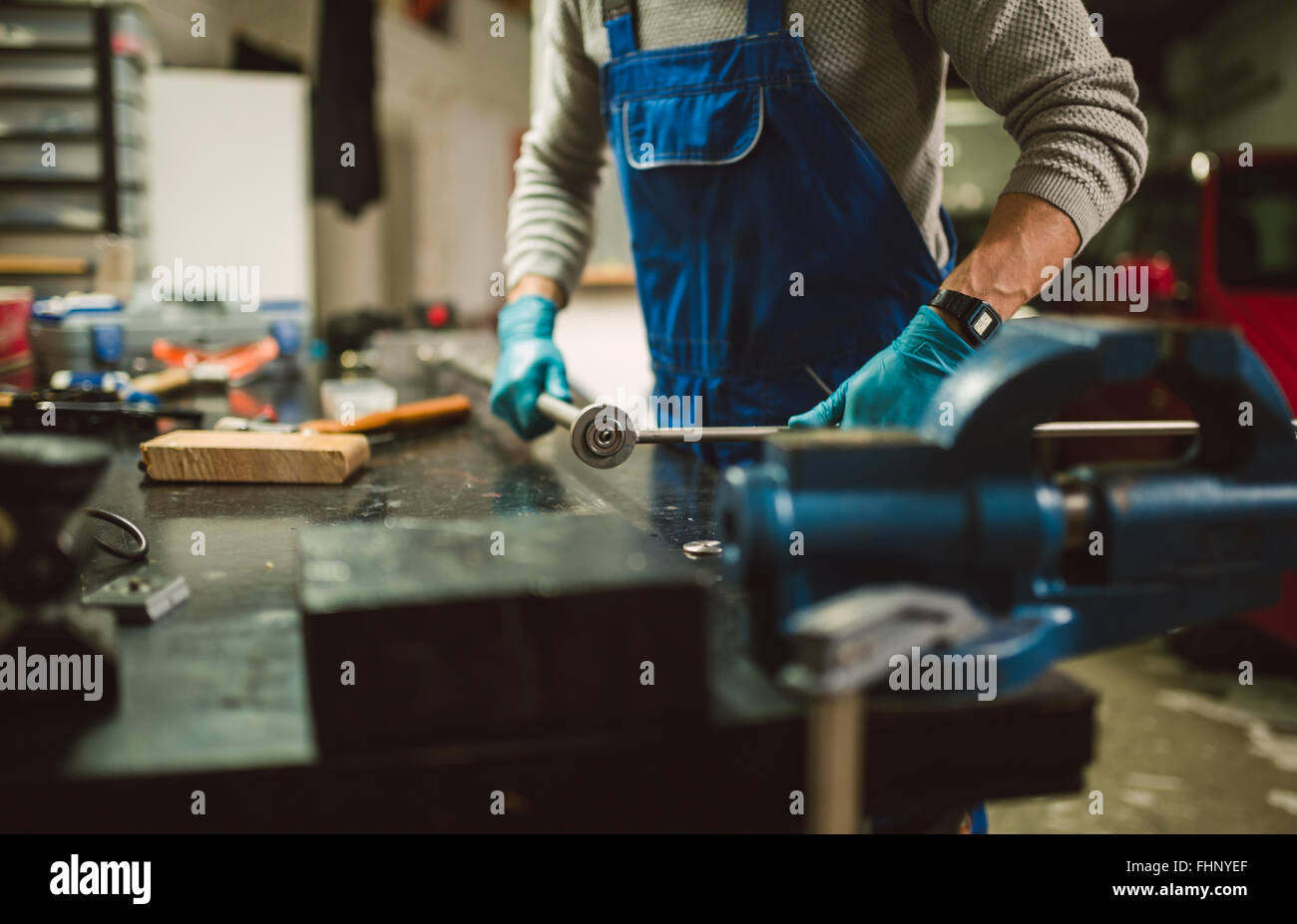 Rubber working clothes hi-res stock photography and images - Alamy