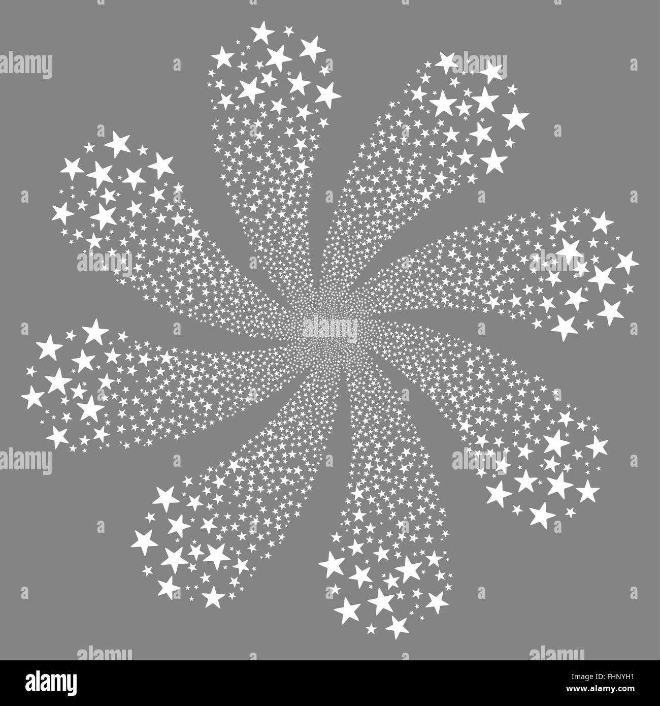 Star Salute Flower With Eight Petals Stock Photo - Alamy