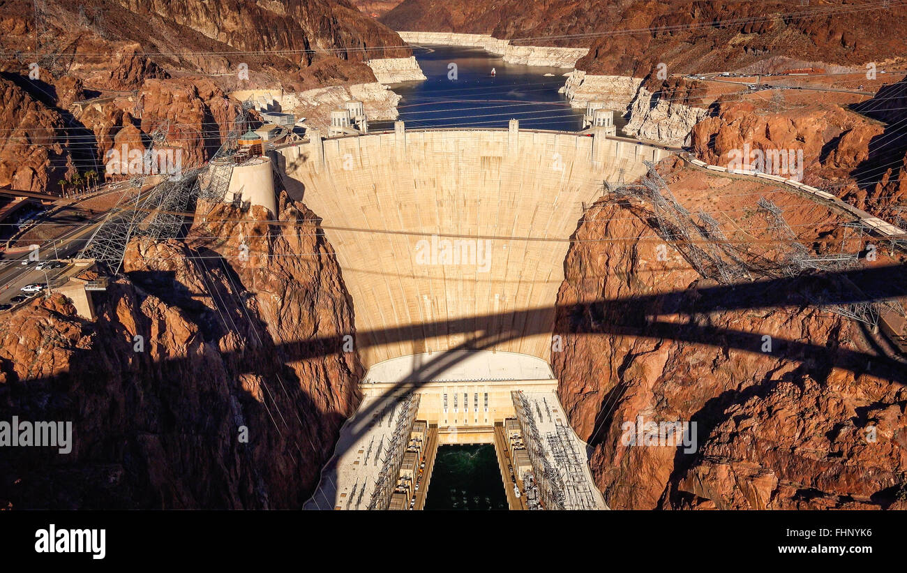 Aerial hoover dam hi-res stock photography and images - Alamy