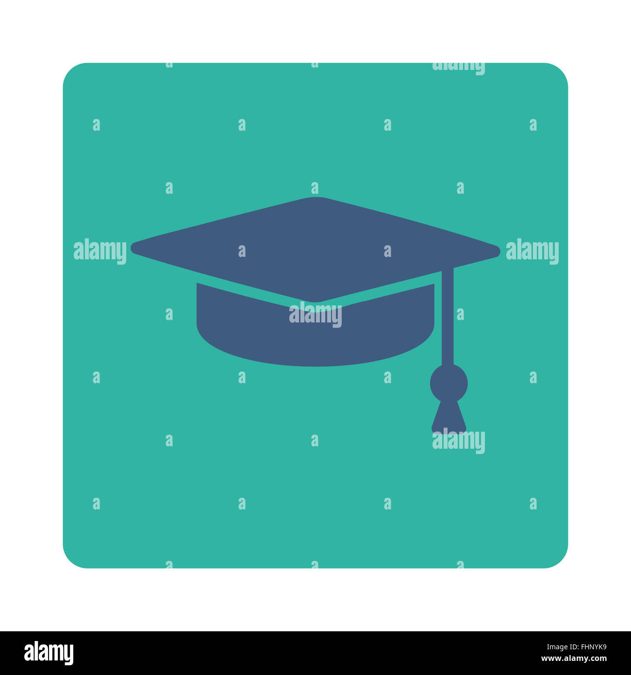 Student graduation cap glyph Cut Out Stock Images & Pictures - Alamy