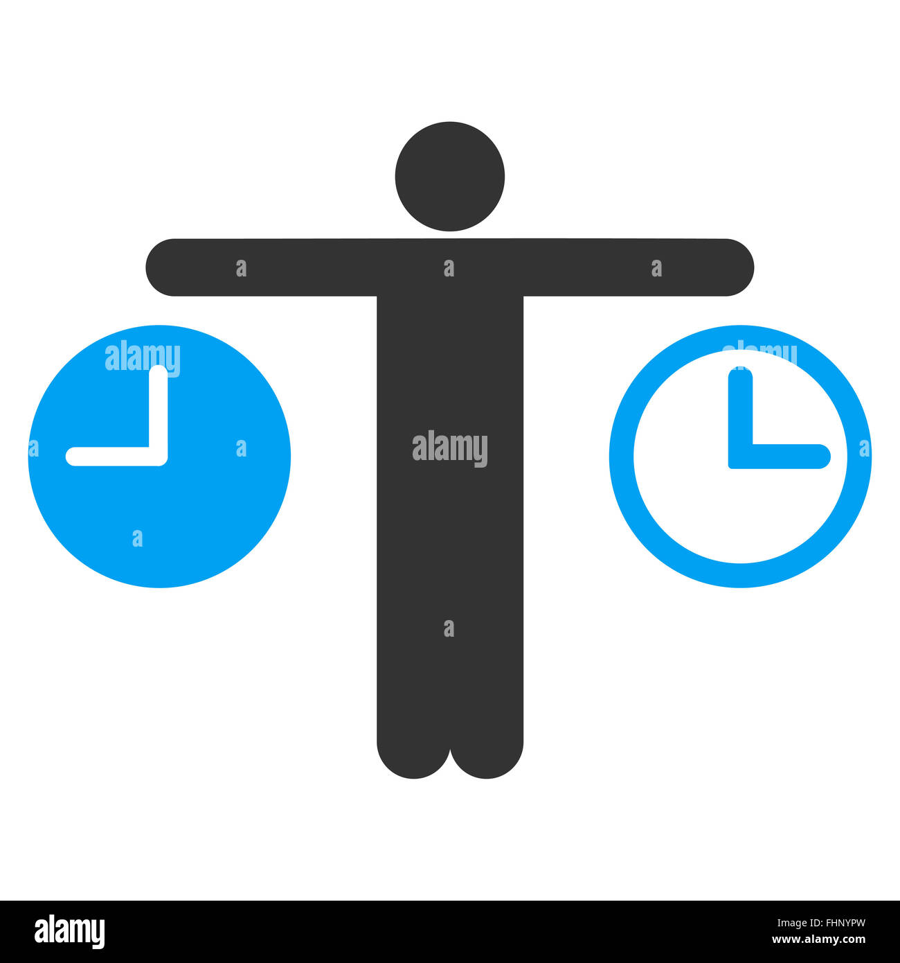 Compare Time Icon Stock Photo - Alamy