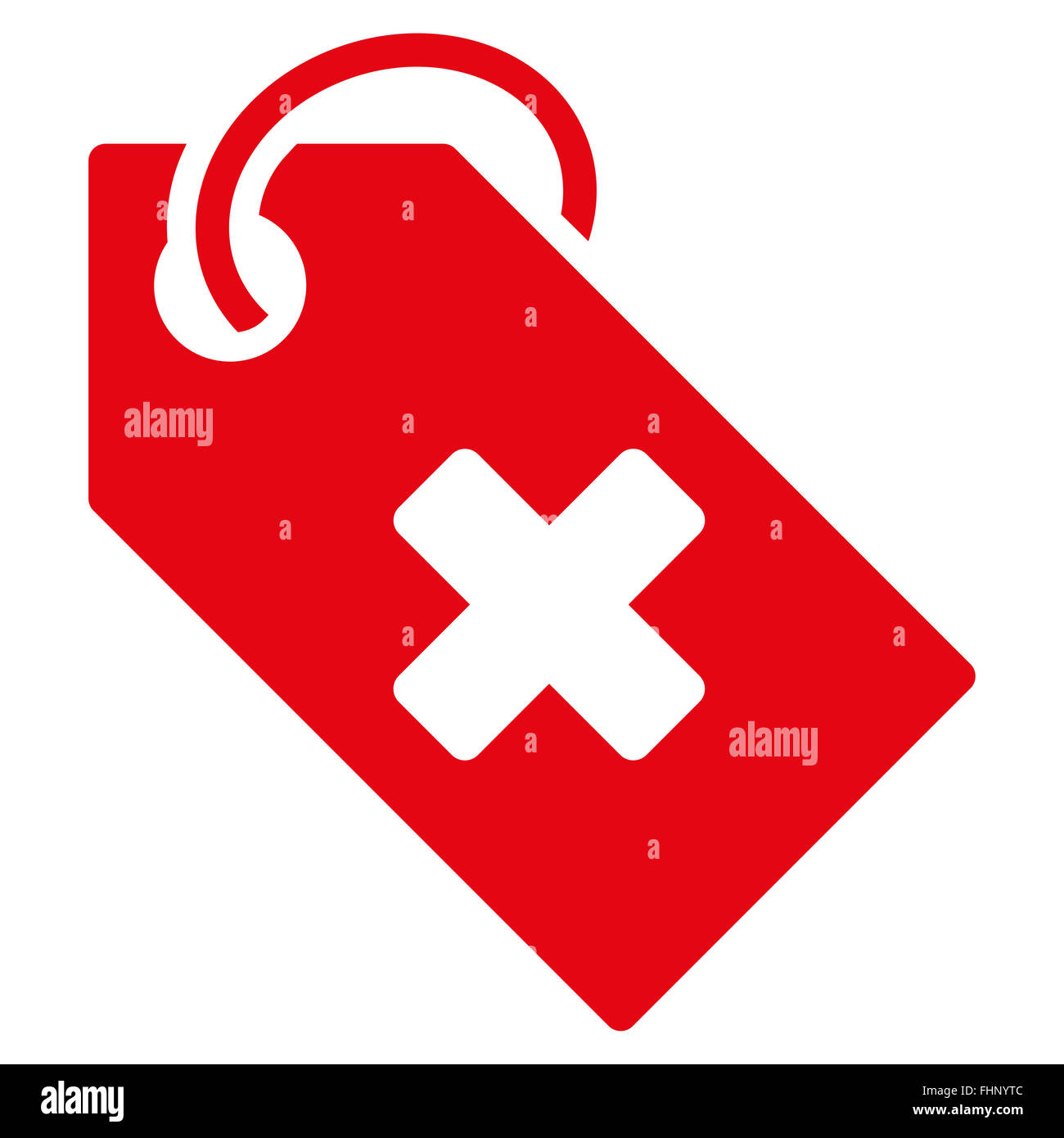 Hospital Tag Icon Stock Photo - Alamy
