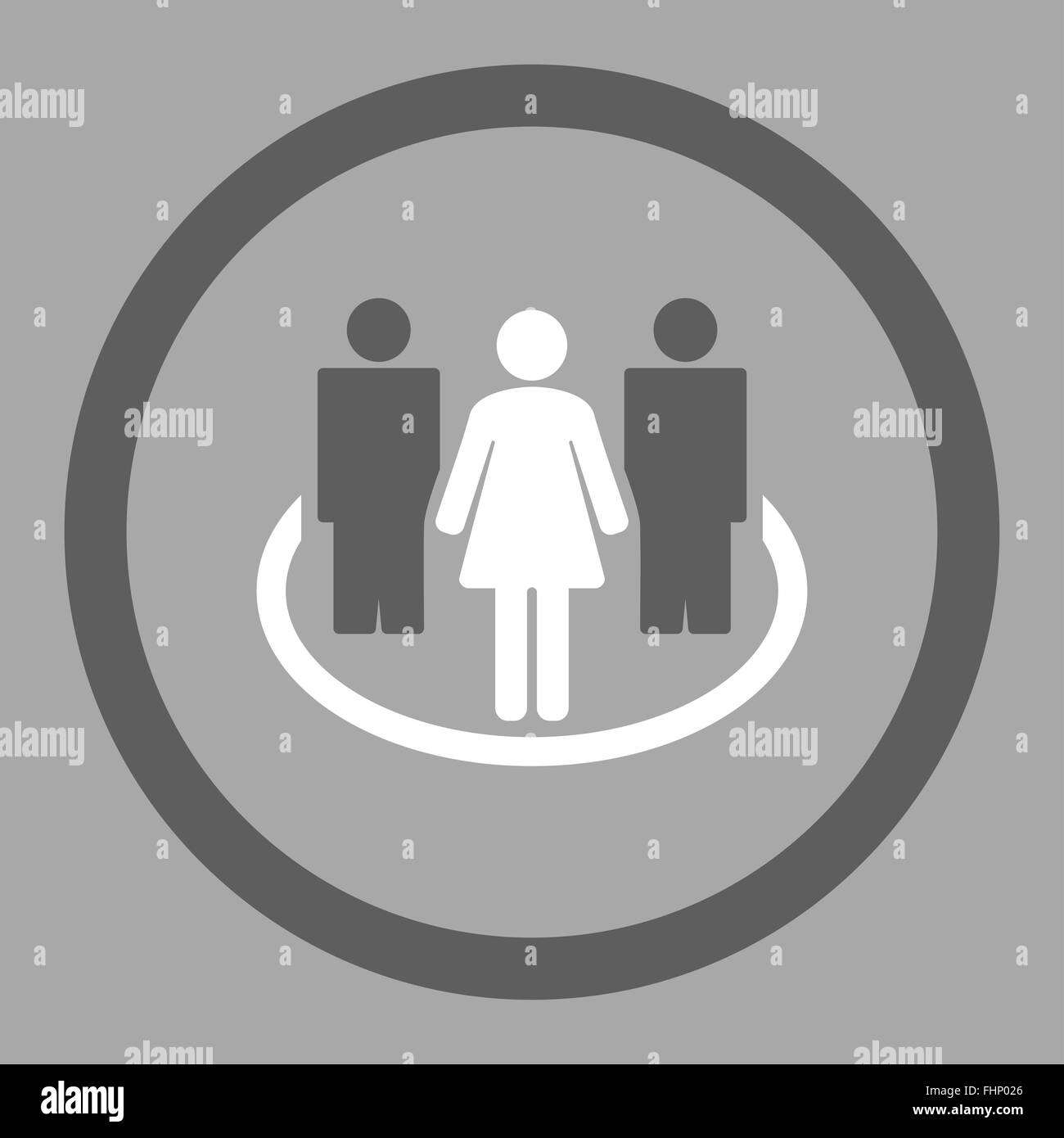 Society flat dark gray and white colors rounded vector icon Stock Photo ...