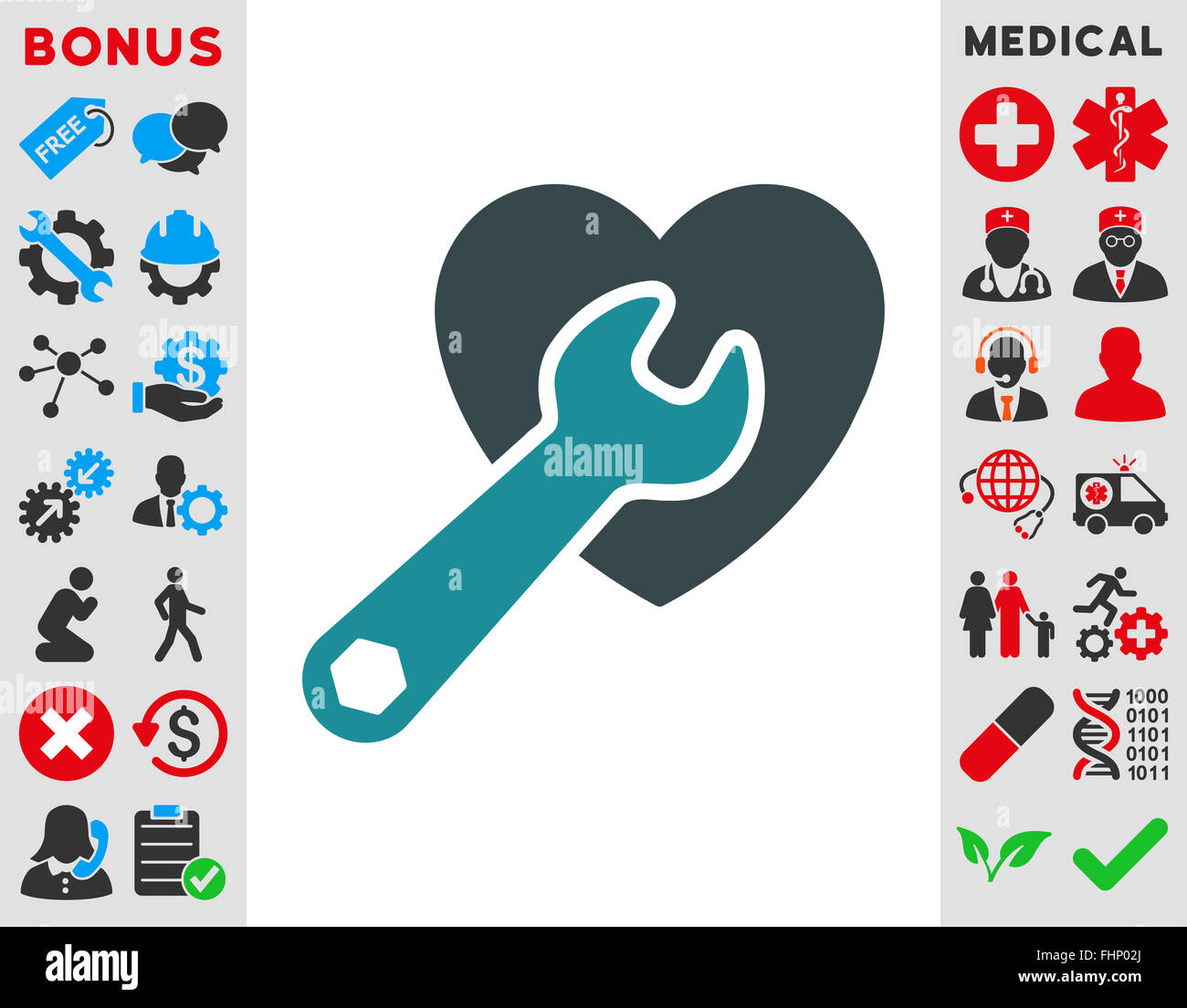 Heart Surgery Icon Stock Photo - Alamy