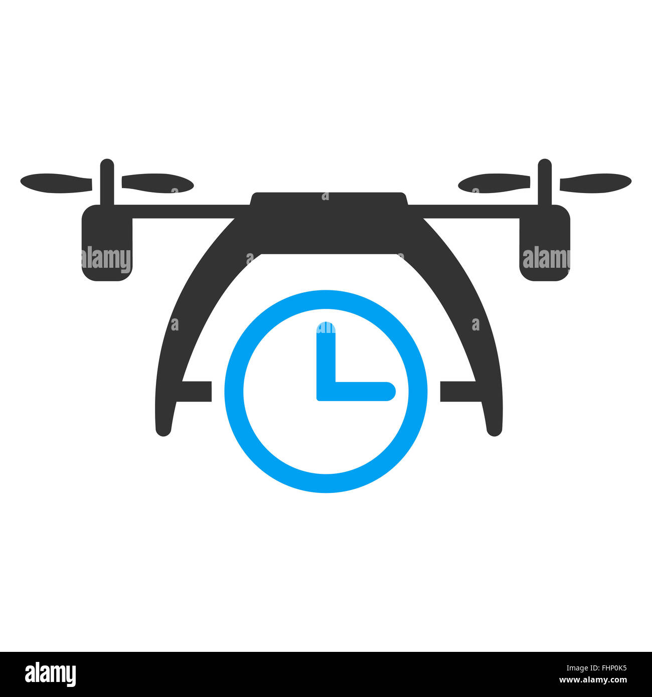Drone Clock Icon Stock Photo - Alamy