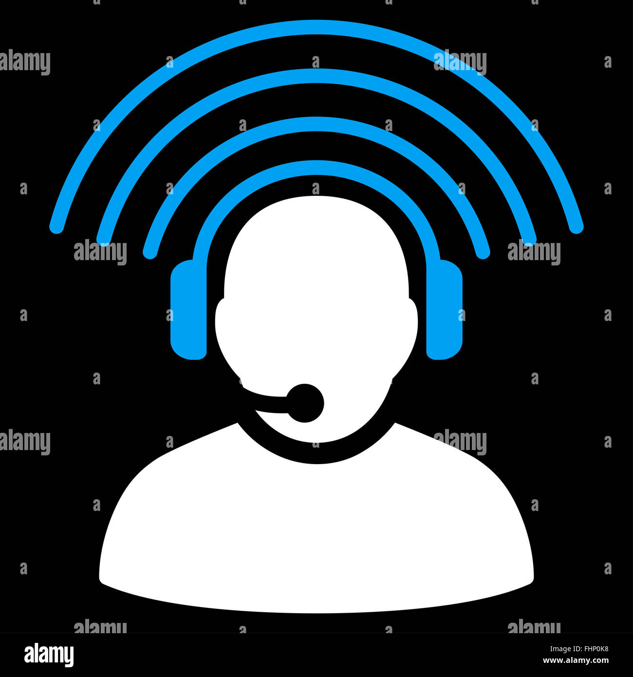 Operator Signal Icon Stock Photo - Alamy