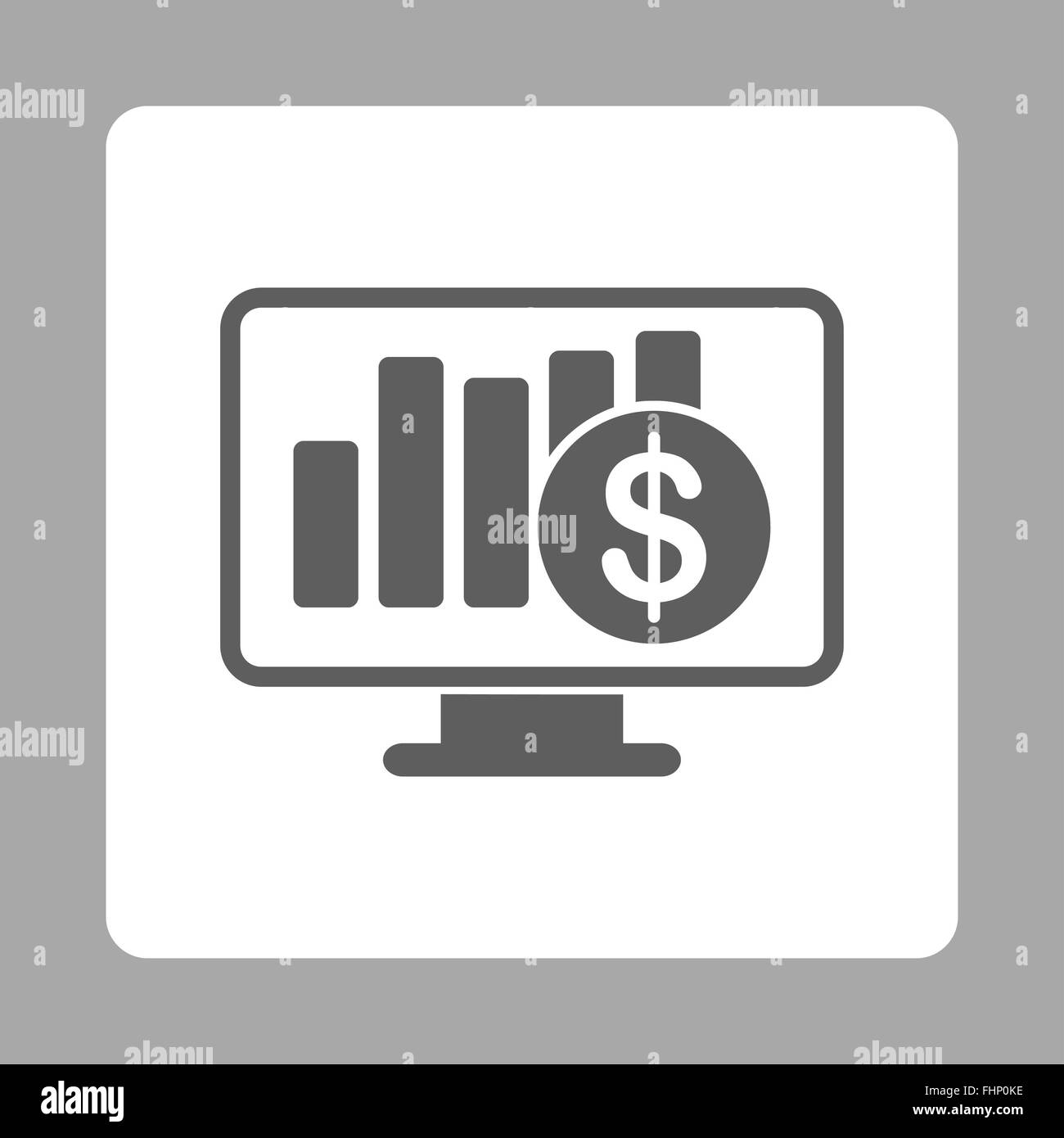 Sales statistics icon flat Black and White Stock Photos & Images - Alamy