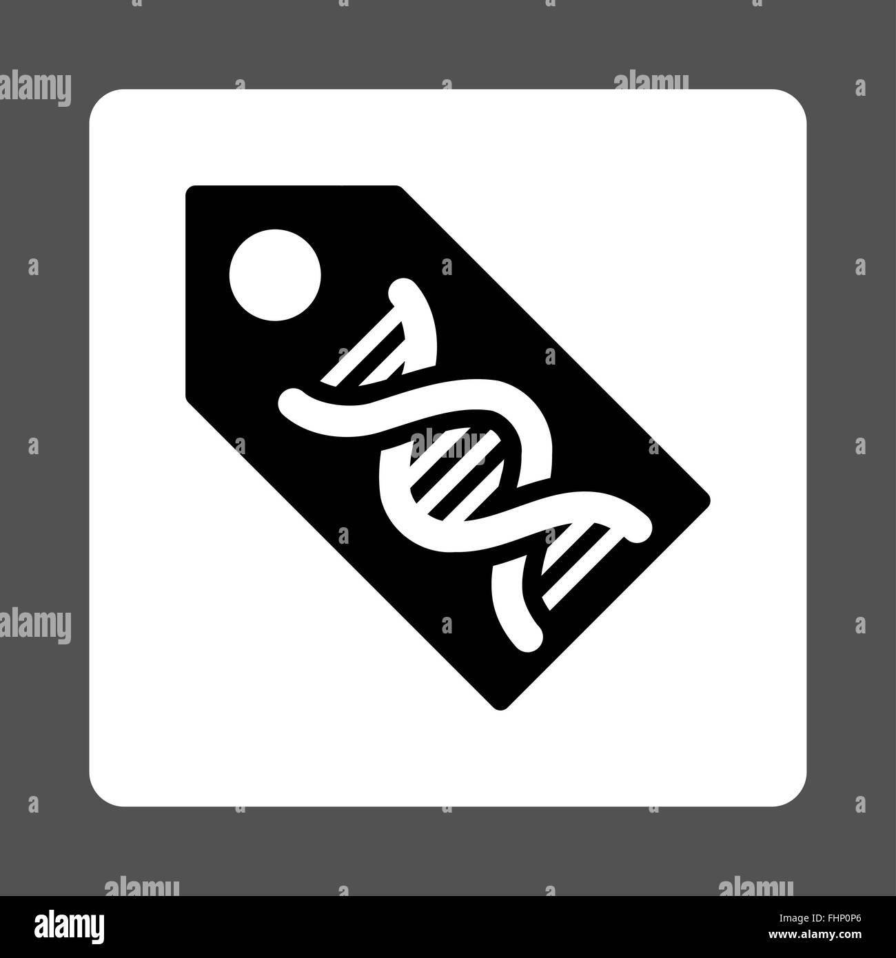 Dna Marker Rounded Square Button Stock Photo - Alamy
