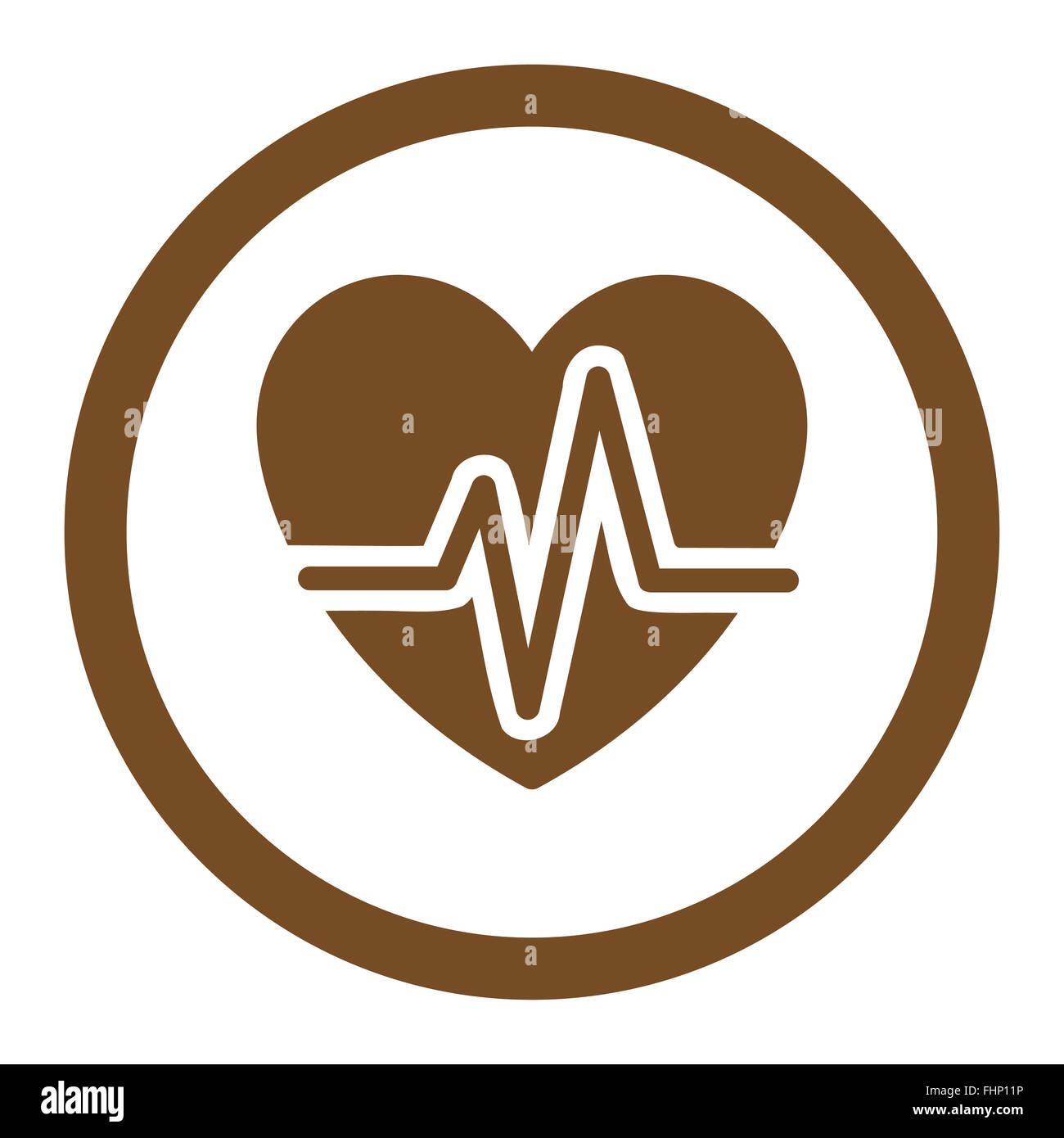 Heart Diagram Rounded Vector Icon Stock Photo - Alamy