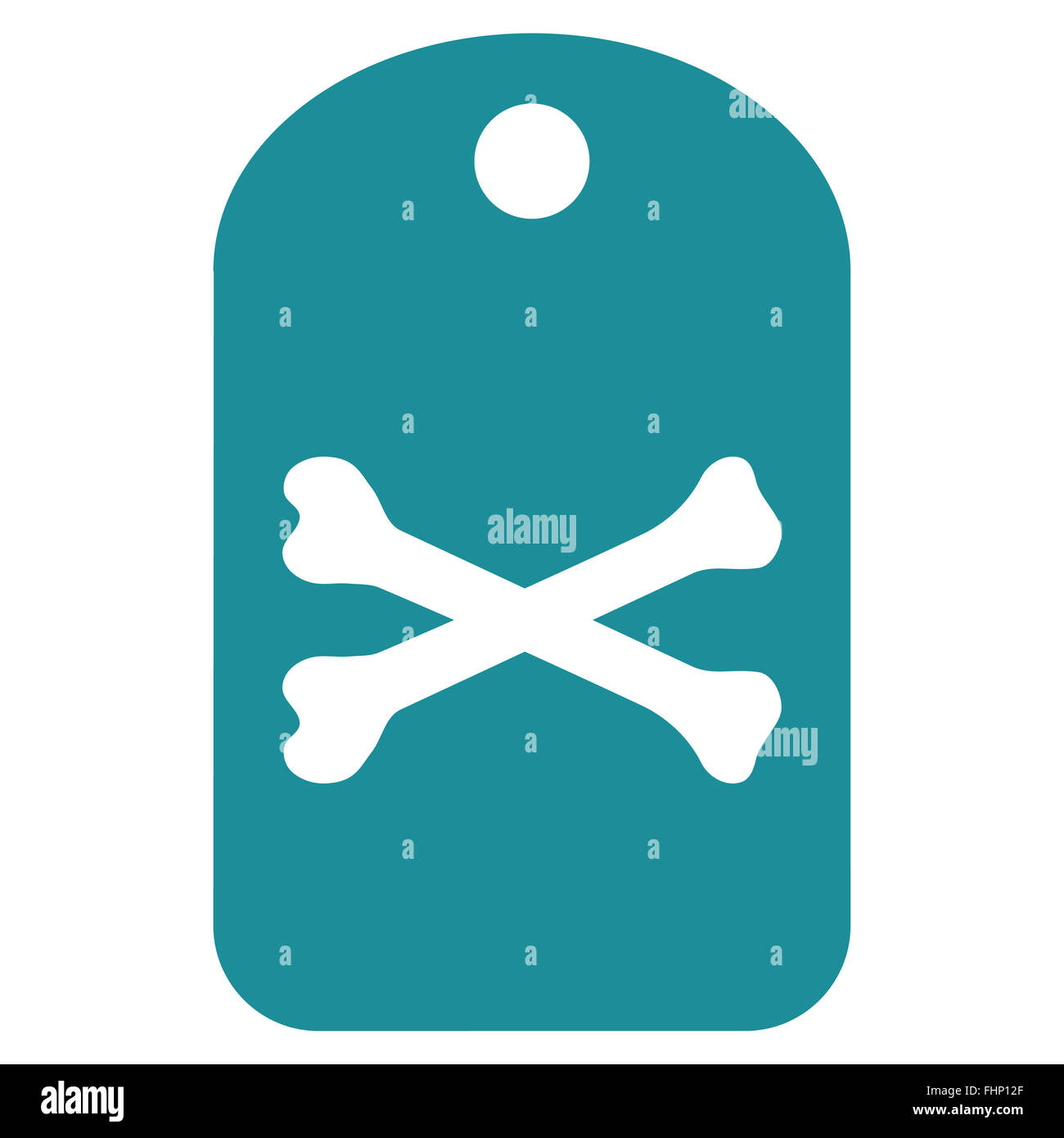 Death Tag Icon Stock Photo - Alamy