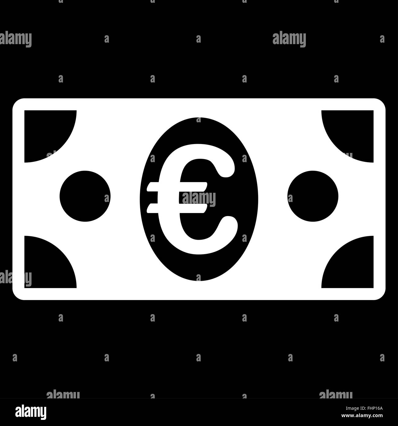 Euro Banknote Icon Stock Photo - Alamy