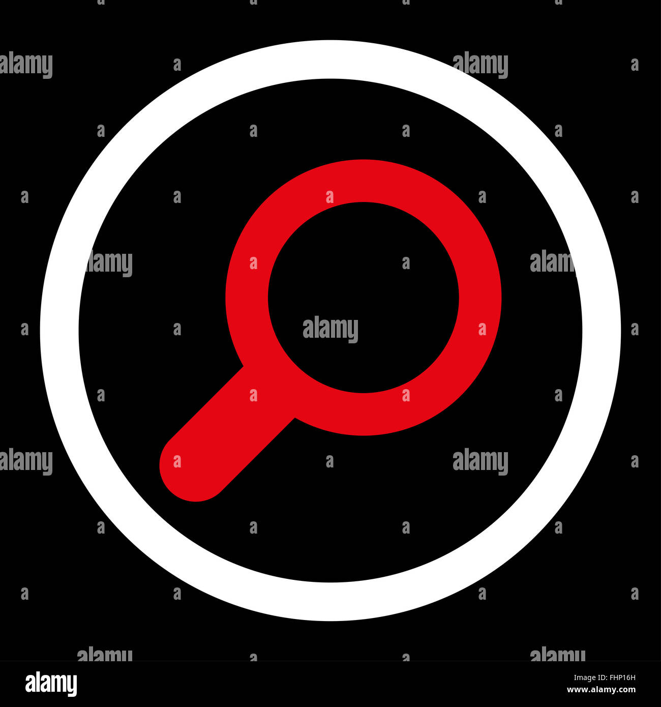 View flat red and white colors rounded raster icon Stock Photo - Alamy