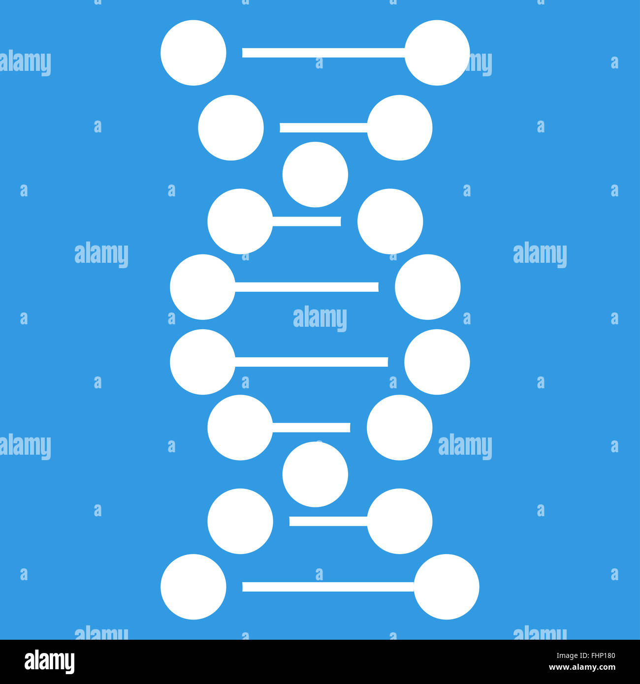 Dna Flat Icon Stock Photo - Alamy