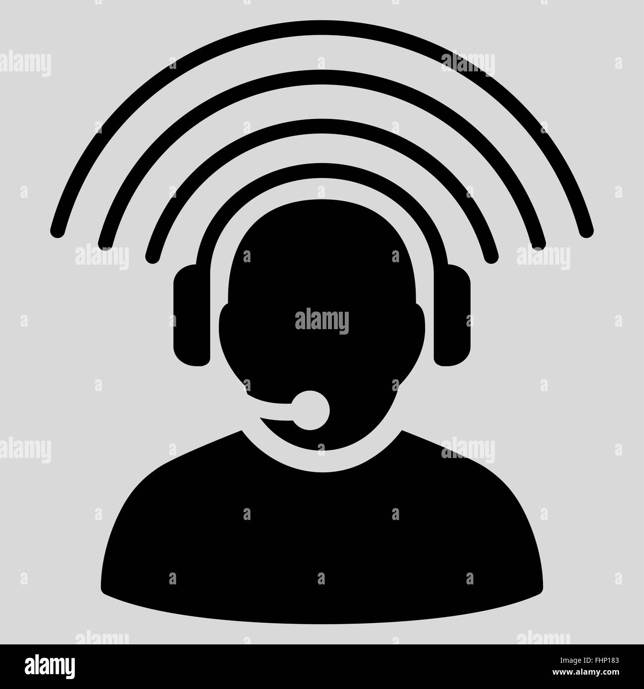 Operator Signal Icon Stock Photo - Alamy