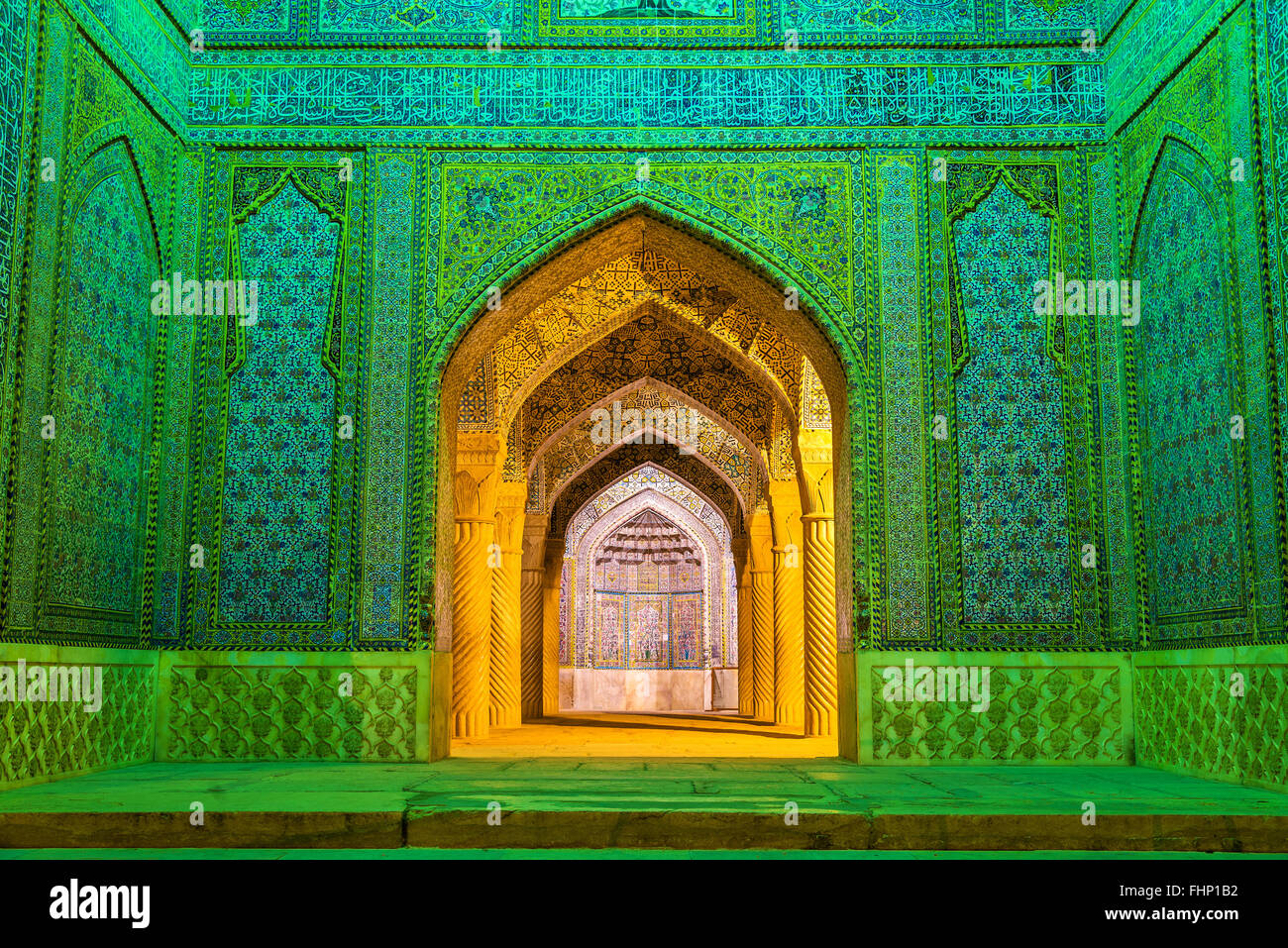 Entrance of Vakil Mosque in Shiraz, Iran Stock Photo - Alamy