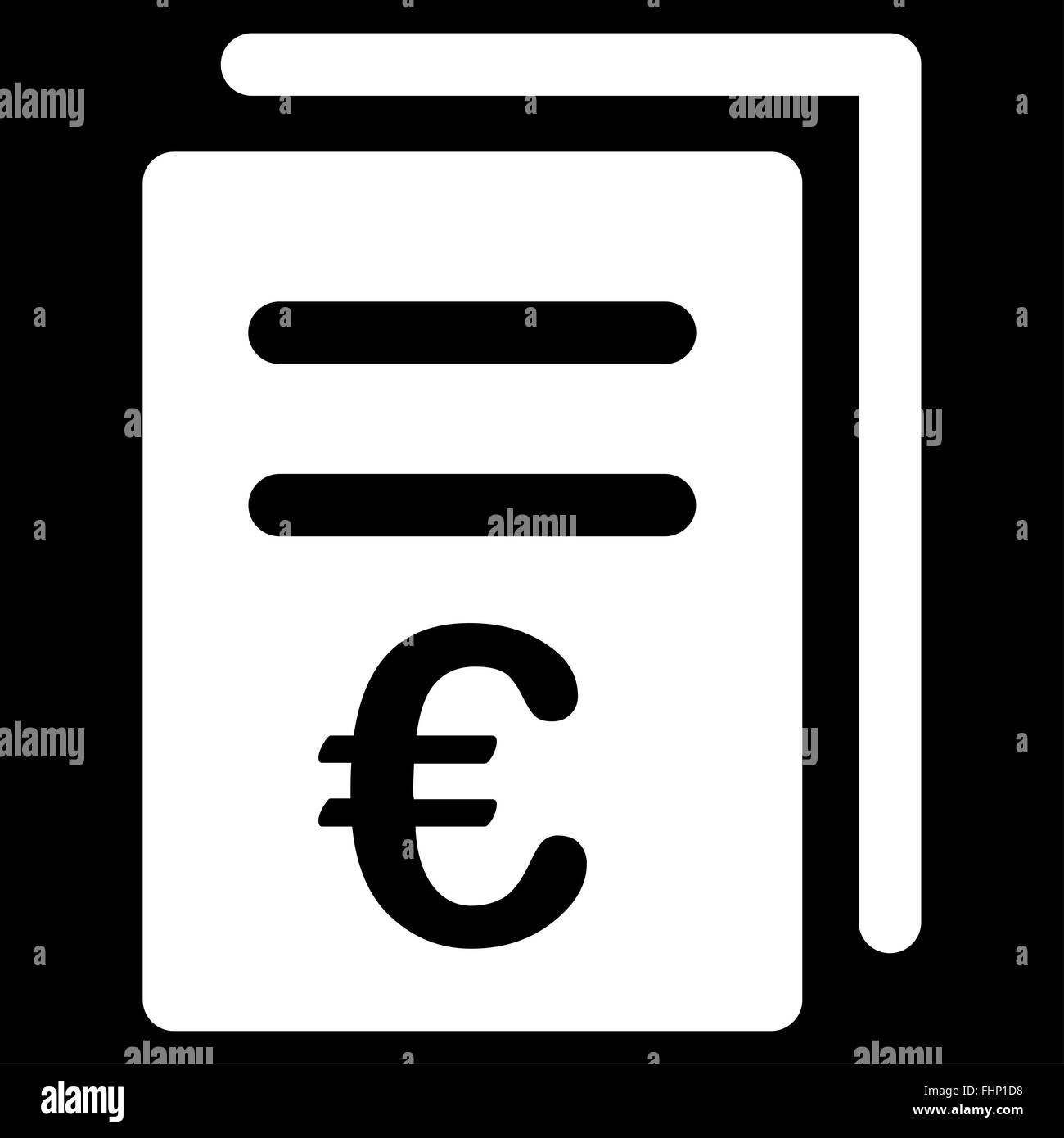 Euro Catalog List Icon Stock Photo - Alamy