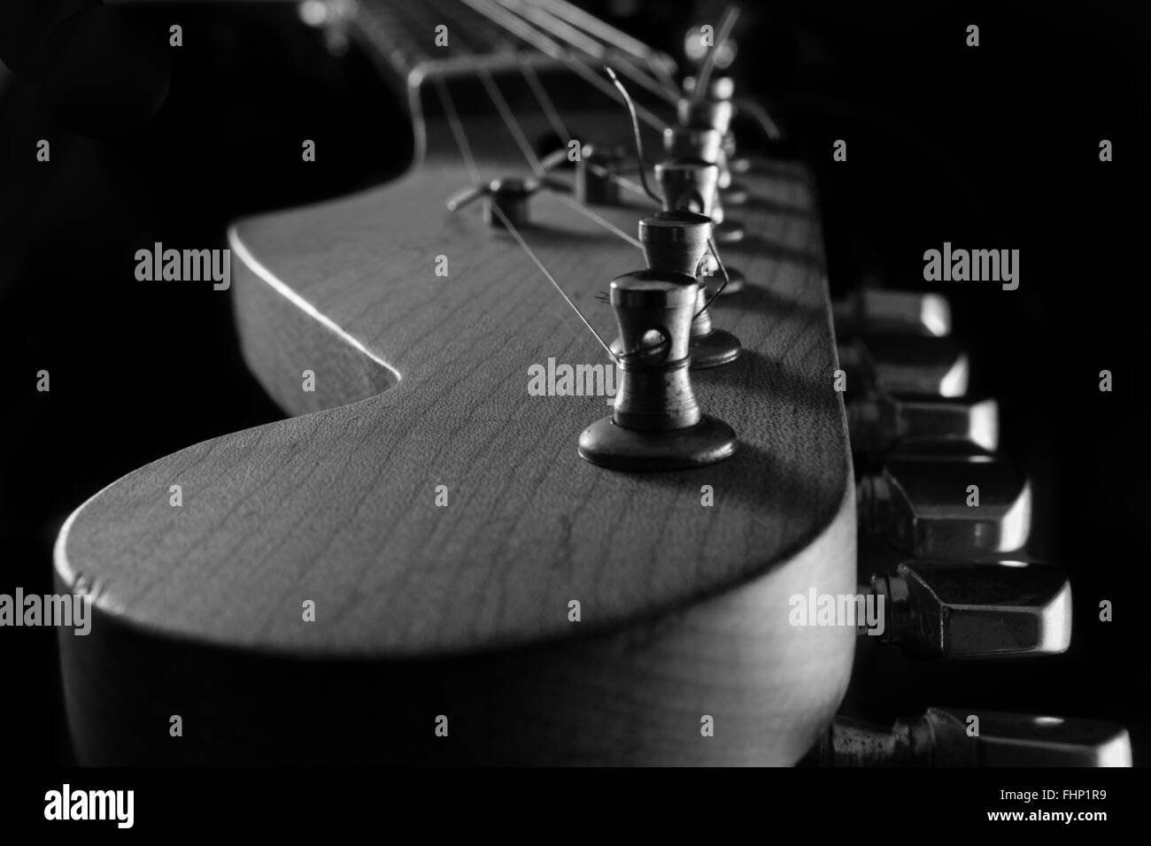 Electric Guitar Neck Close-up photographed in December 2015 Stock Photo ...