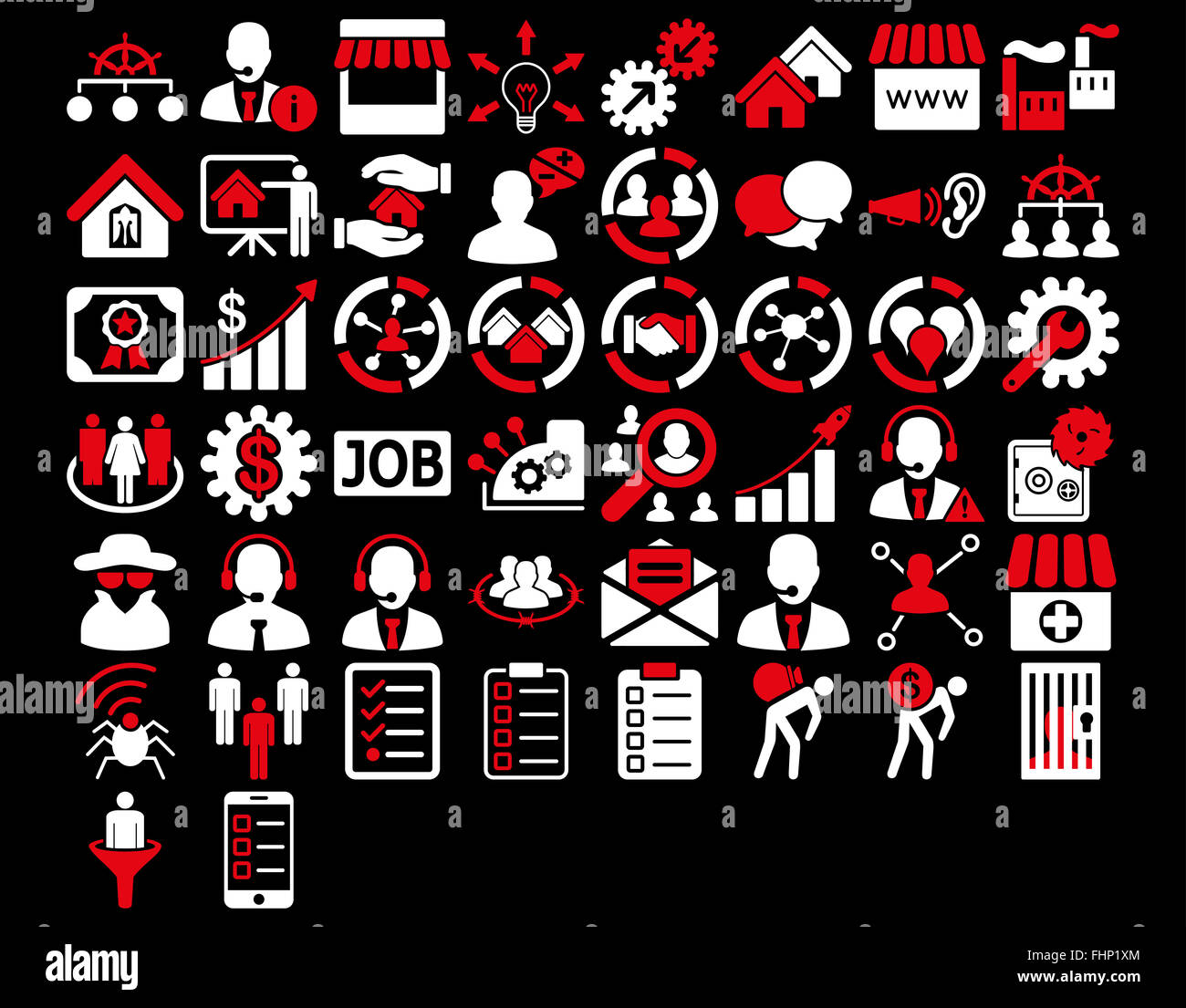 Business Icon Set Stock Photo - Alamy