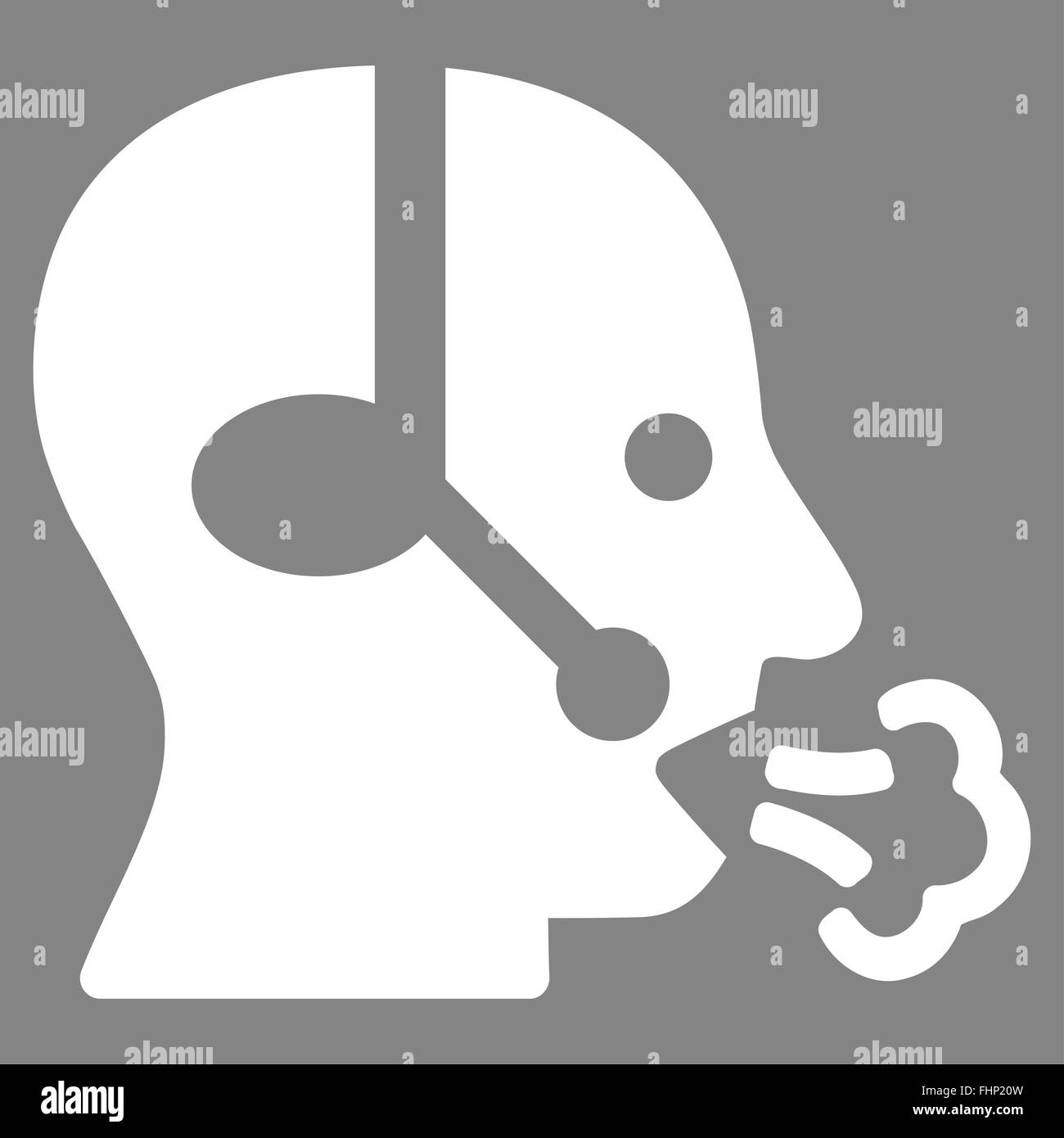 Operator Speech Icon Stock Photo - Alamy