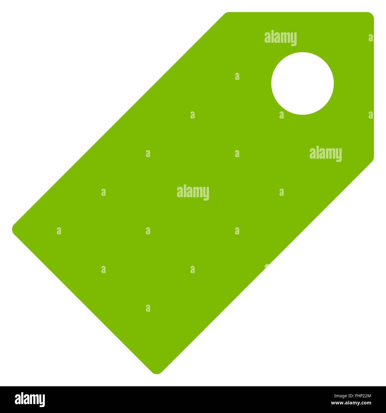 Tag flat eco green color icon Stock Photo - Alamy