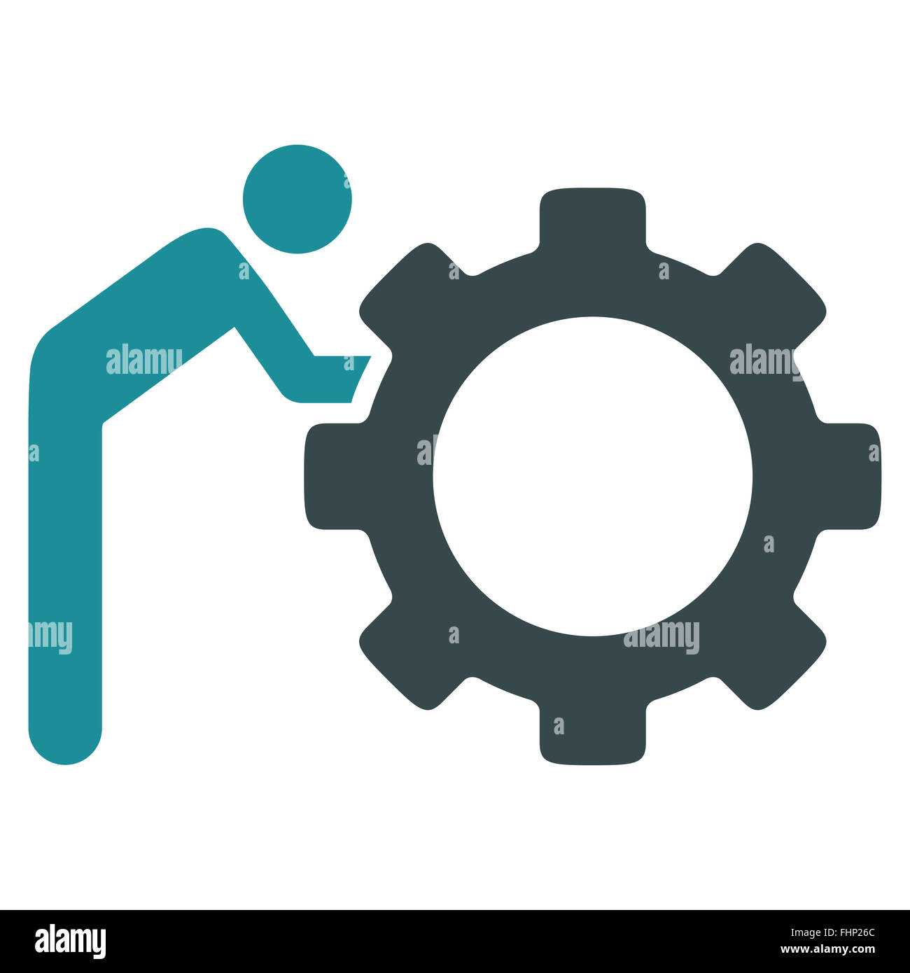 Working Person Icon Stock Photo - Alamy