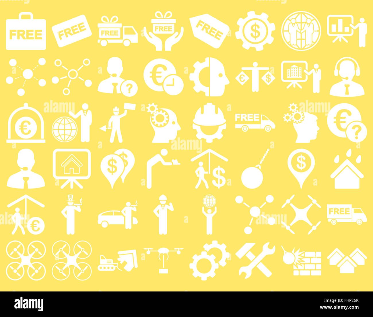 Business Icon Set Stock Photo - Alamy