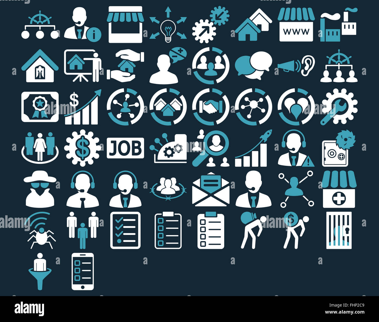 Business Icon Set Stock Photo - Alamy