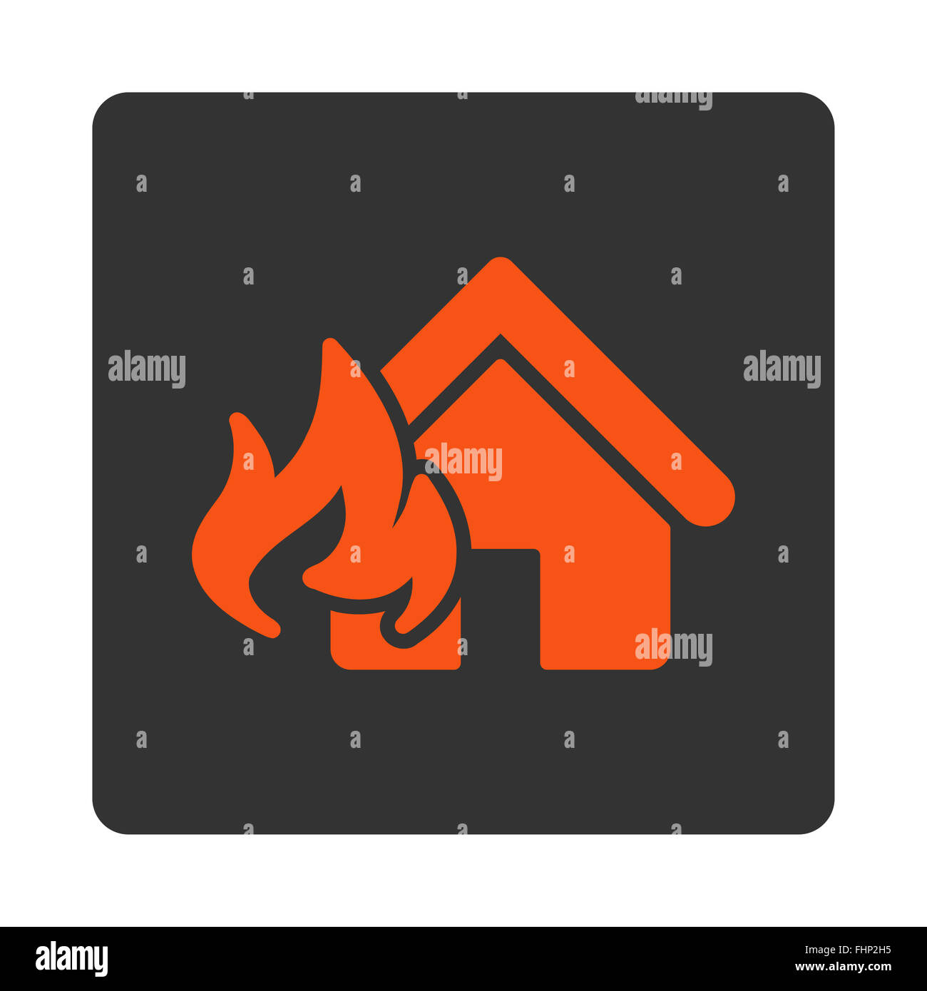 Fire Damage icon Stock Photo - Alamy