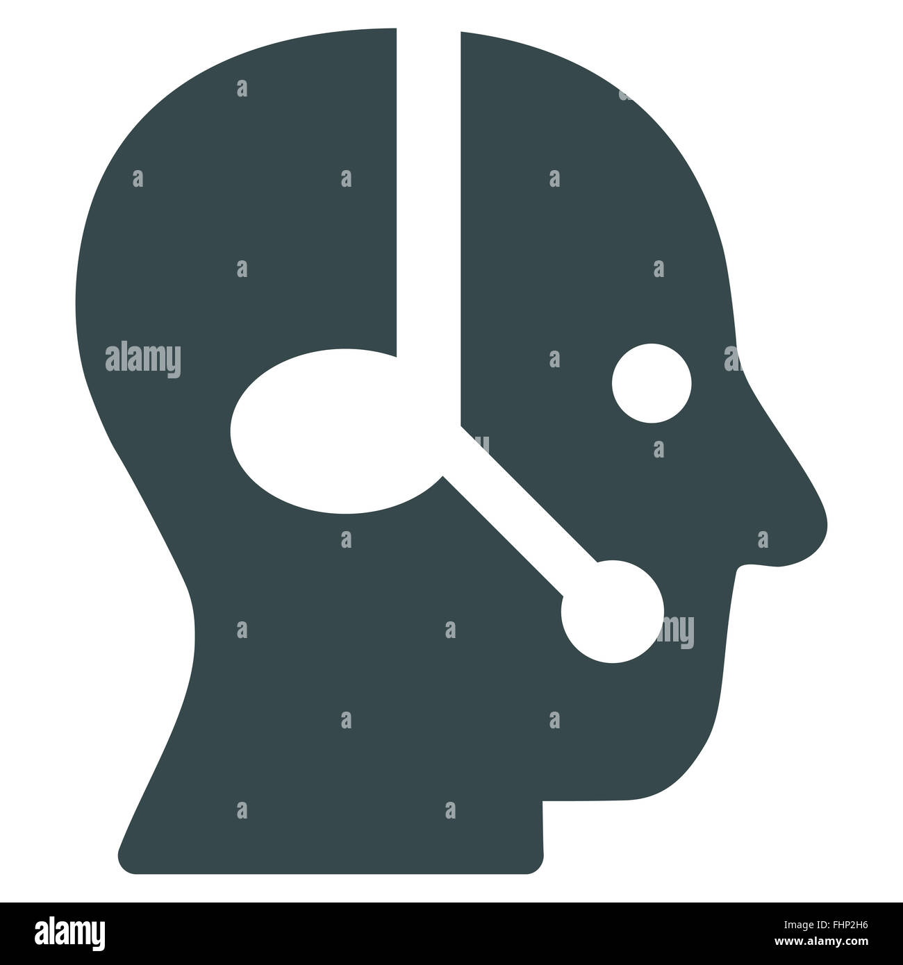 Operator Flat Icon Stock Photo - Alamy