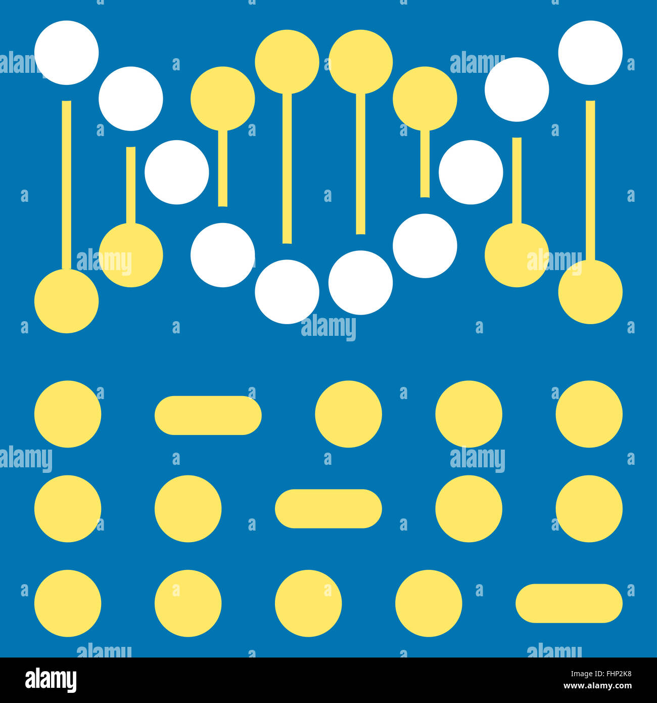 Genetic Code Icon Stock Photo - Alamy