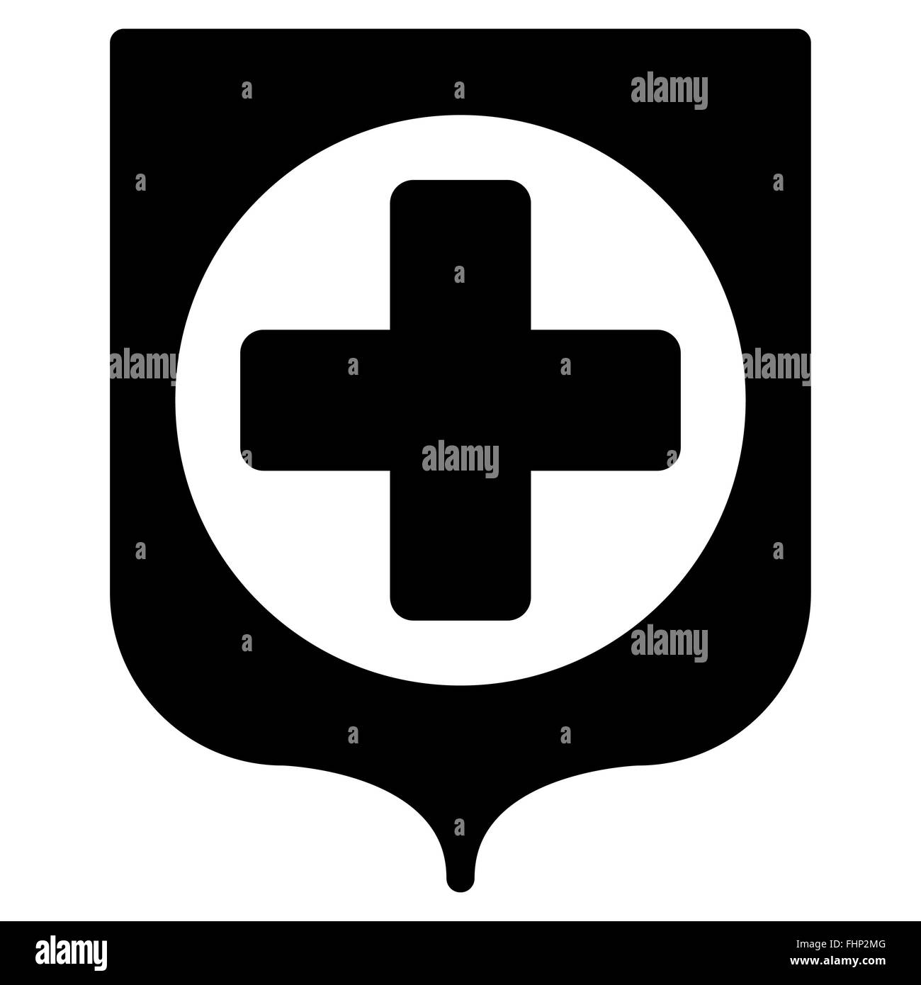 Medical Shield Icon Stock Photo - Alamy