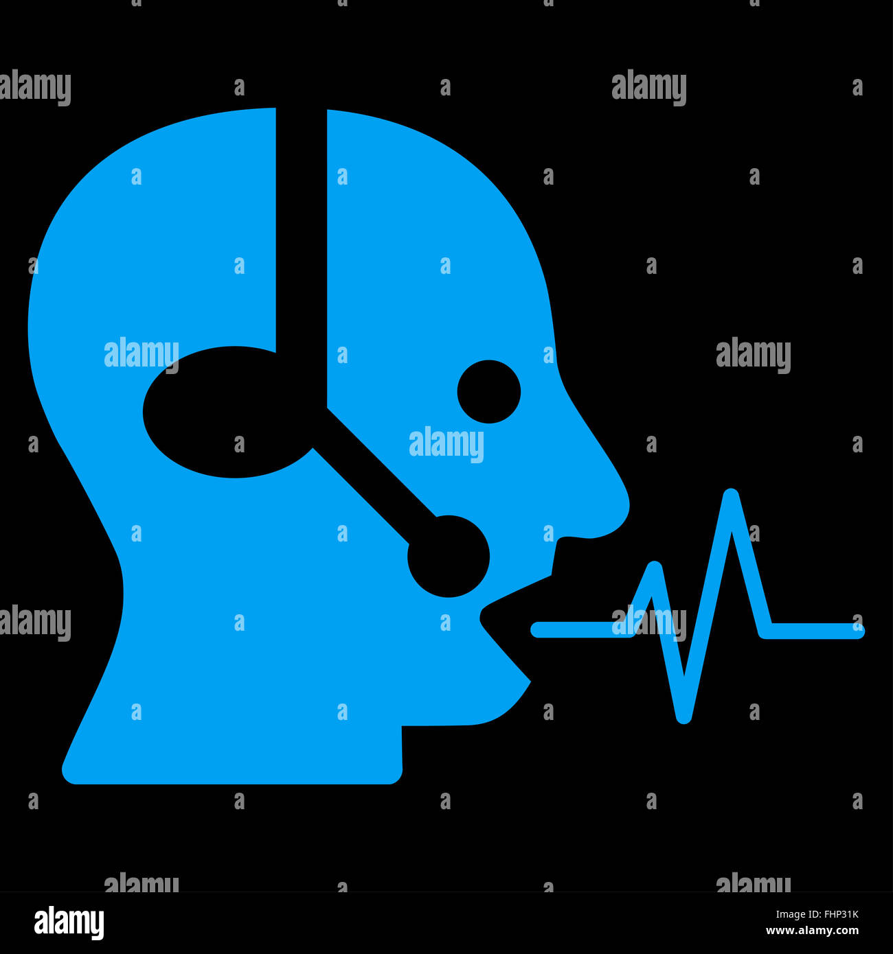 Operator Signal Icon Stock Photo - Alamy