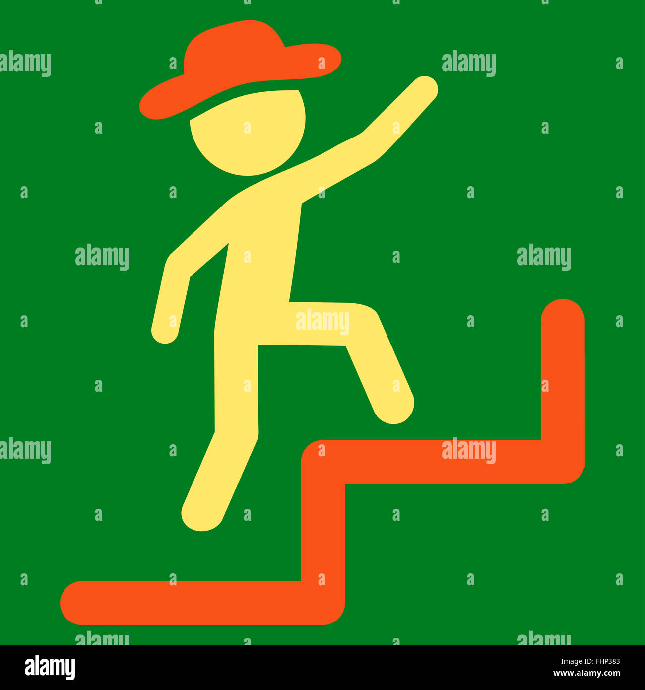 Spy Steps Upstairs Icon Stock Photo - Alamy