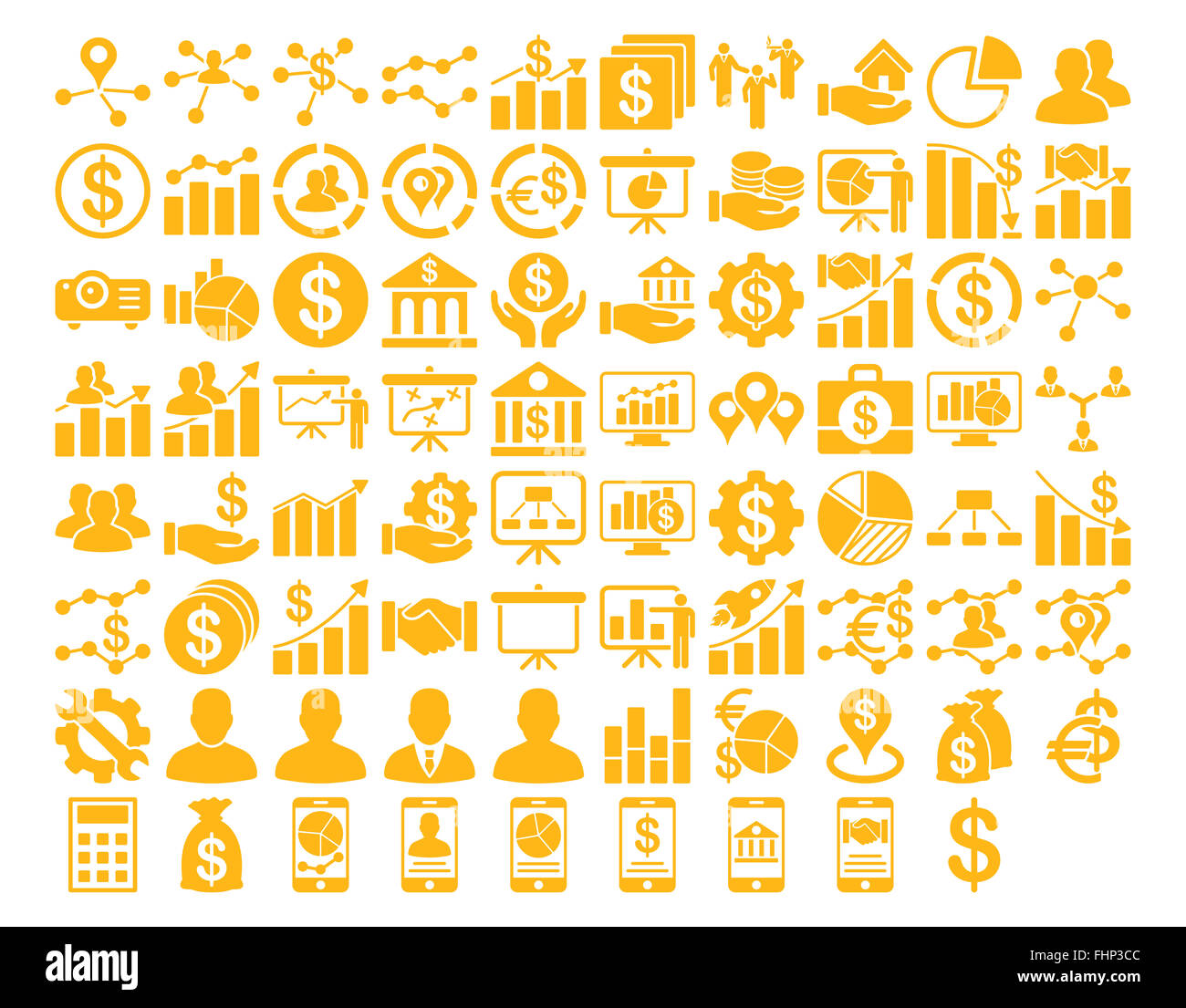Business Icon Set Stock Photo - Alamy
