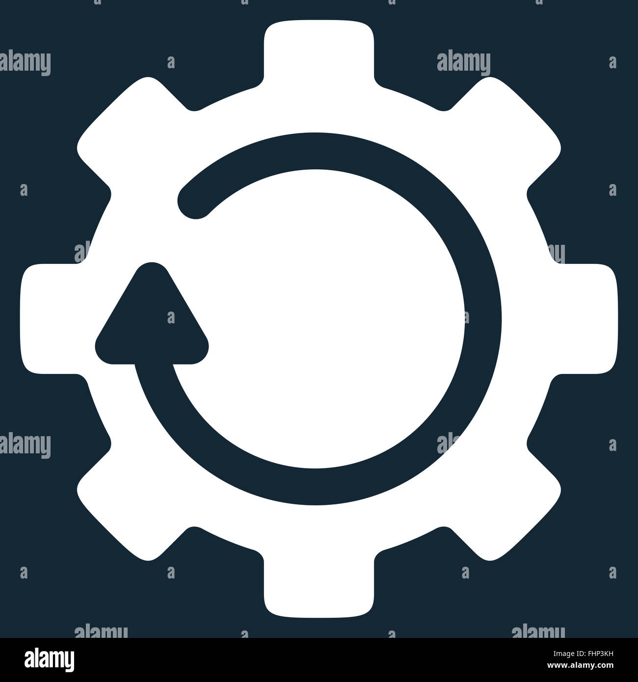 Gear Rotation Icon Stock Photo - Alamy