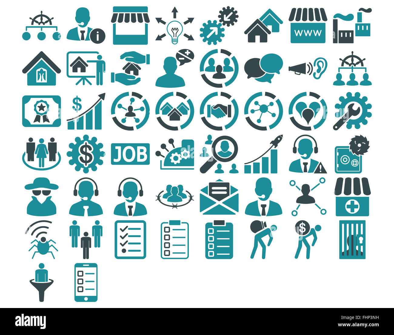 Business Icon Set Stock Photo - Alamy