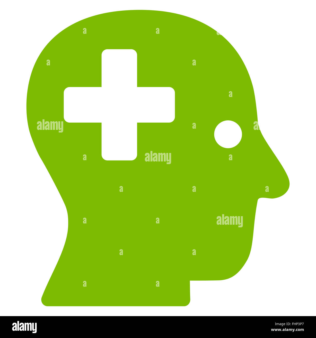 Plus Head Icon Stock Photo - Alamy