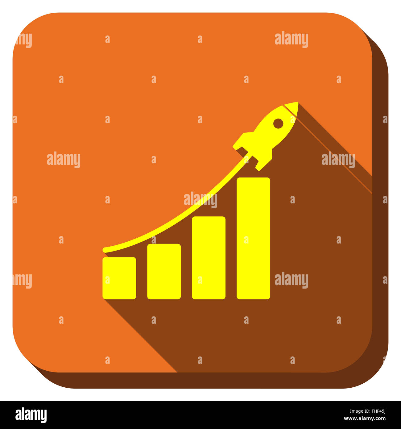 Sales bar chart rounded square hi-res stock photography and images - Alamy