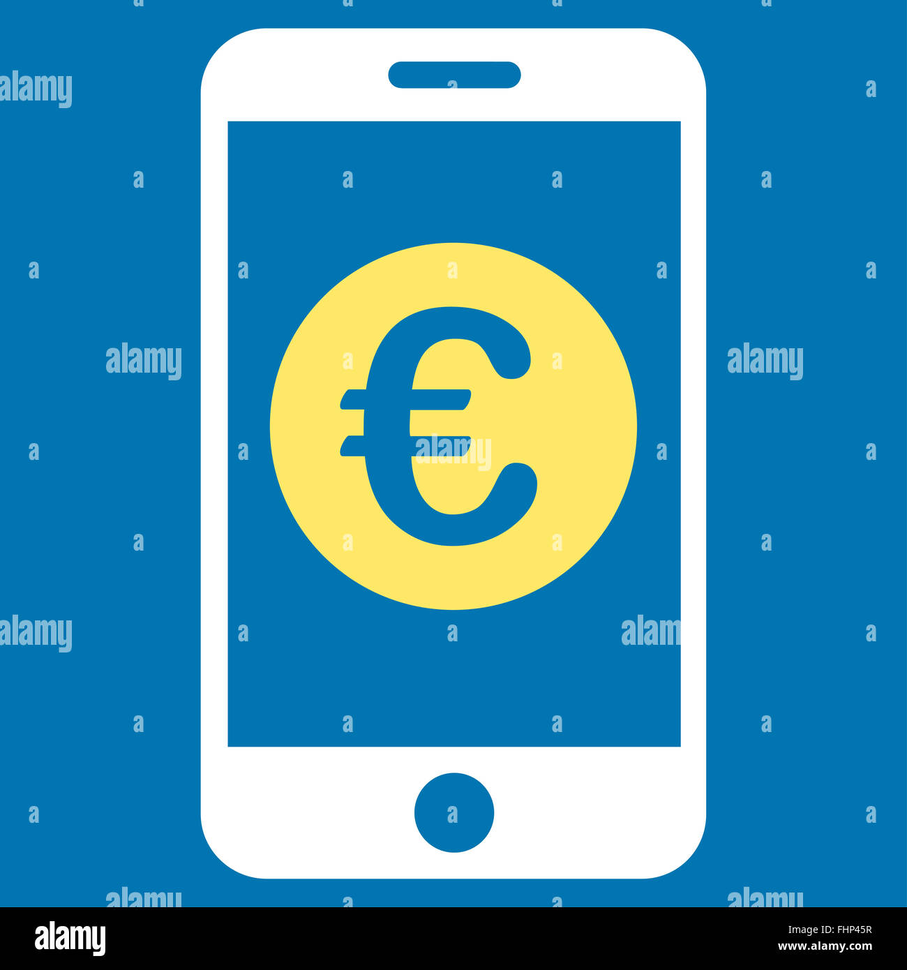 Euro Mobile Balance Icon Stock Photo - Alamy