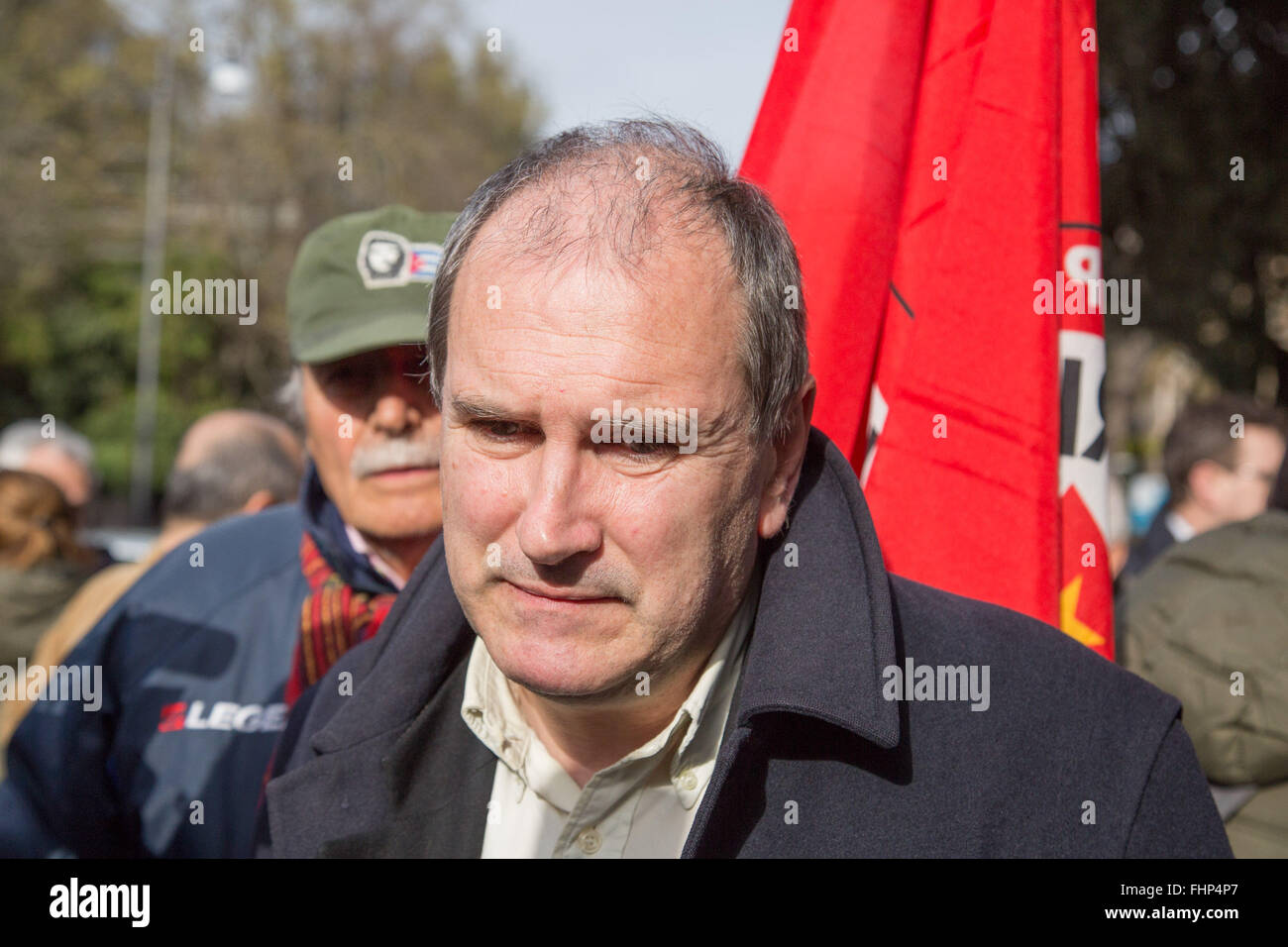 Paolo Ferrero during sit-in in Rome.Truth and justice for Giulio Regeni ...