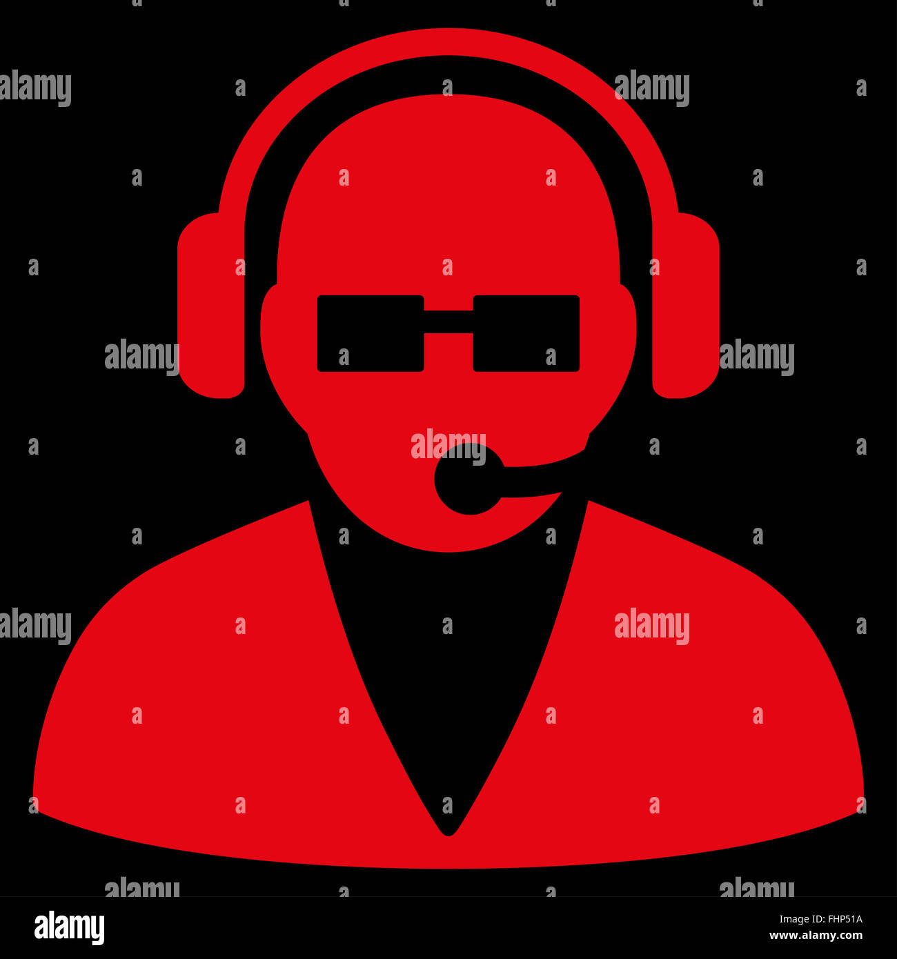 Support Operator Icon Stock Photo - Alamy