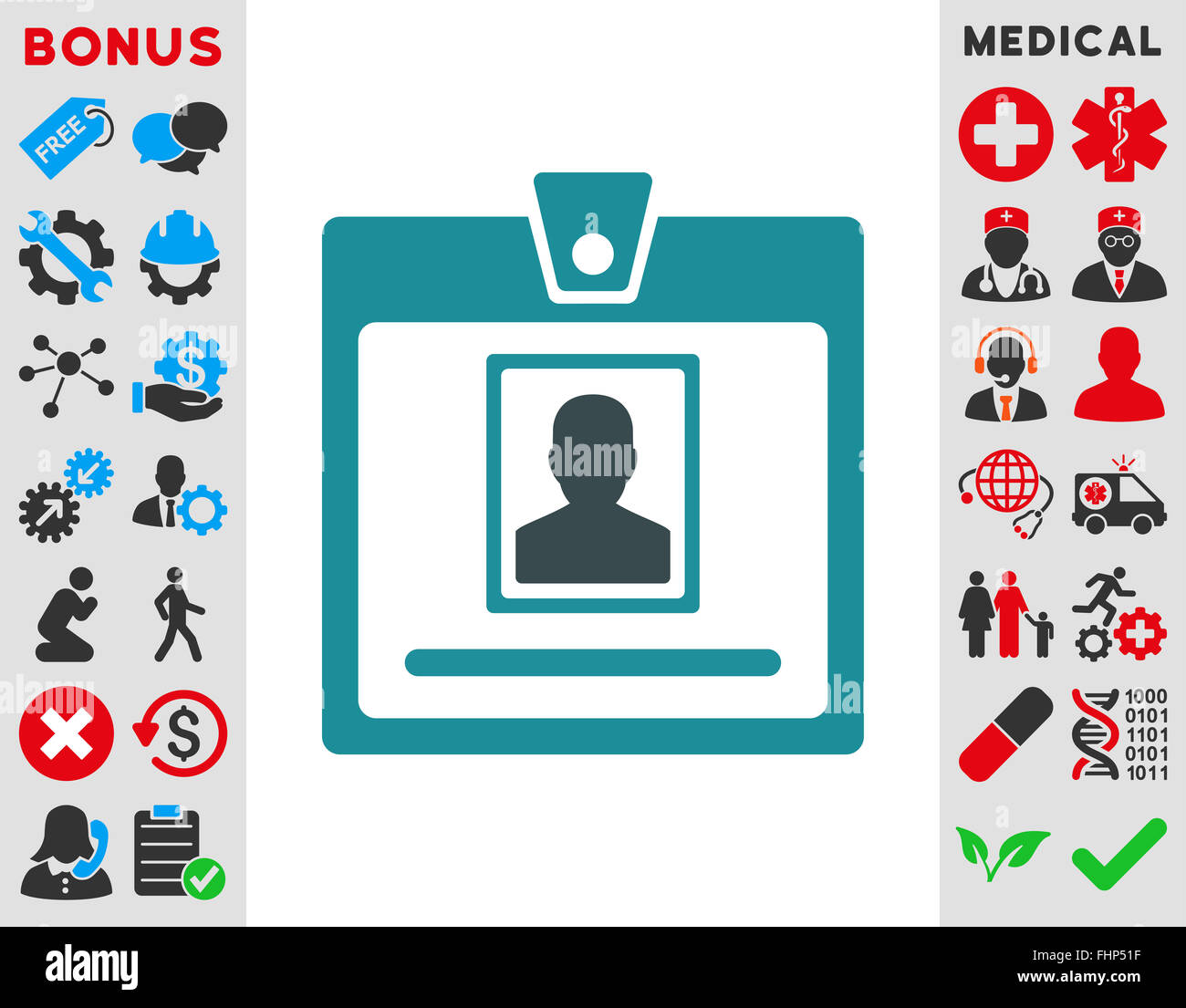 Person Badge Icon Stock Photo - Alamy