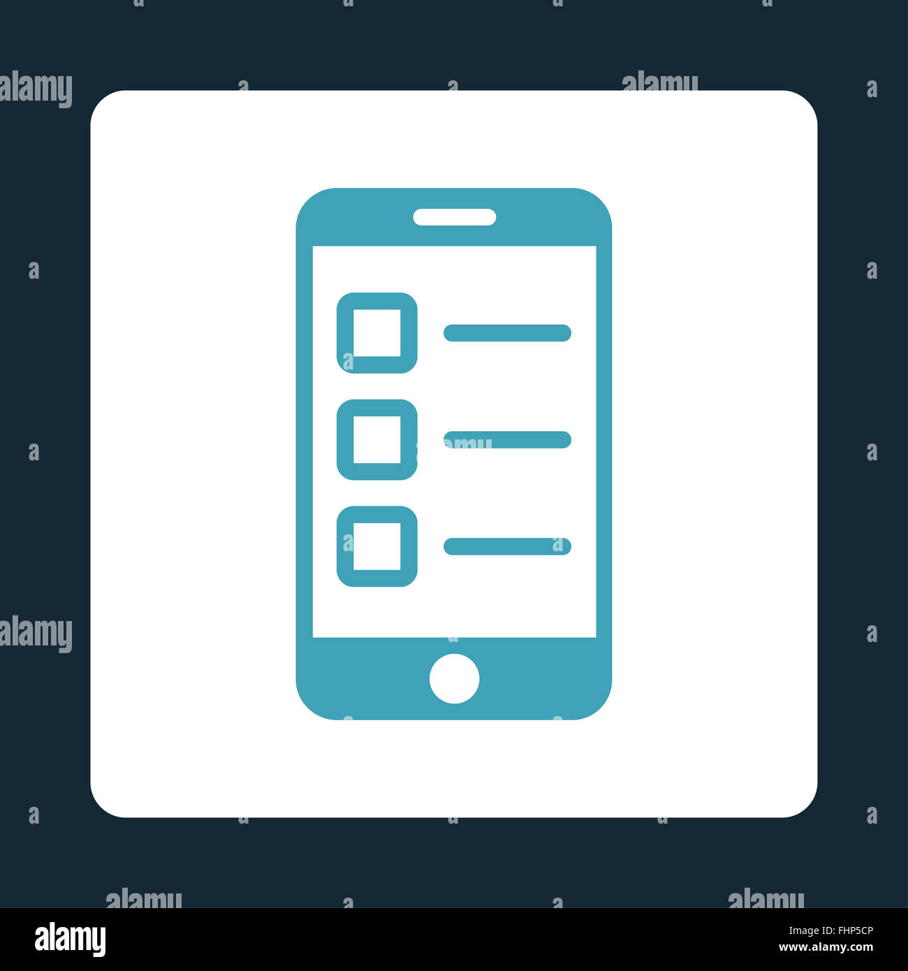 Mobile test icon Stock Photo - Alamy