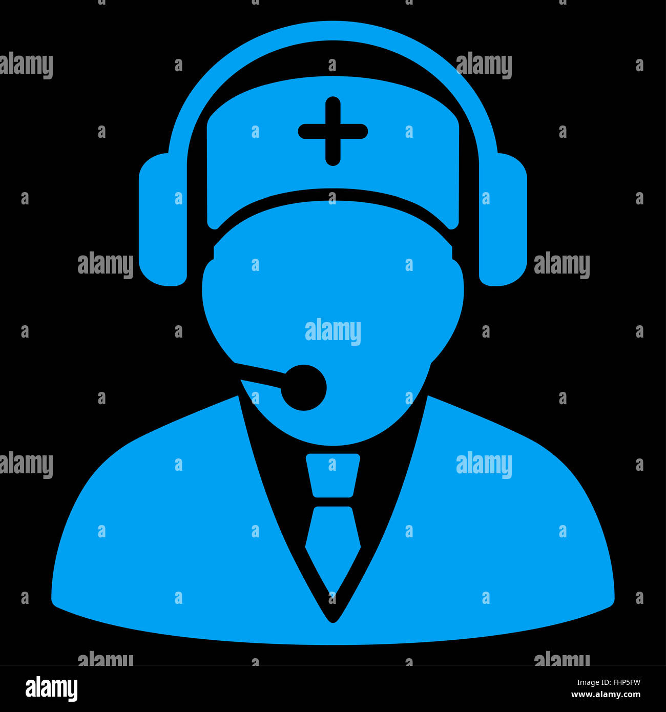 Emergency Operator Icon Stock Photo - Alamy